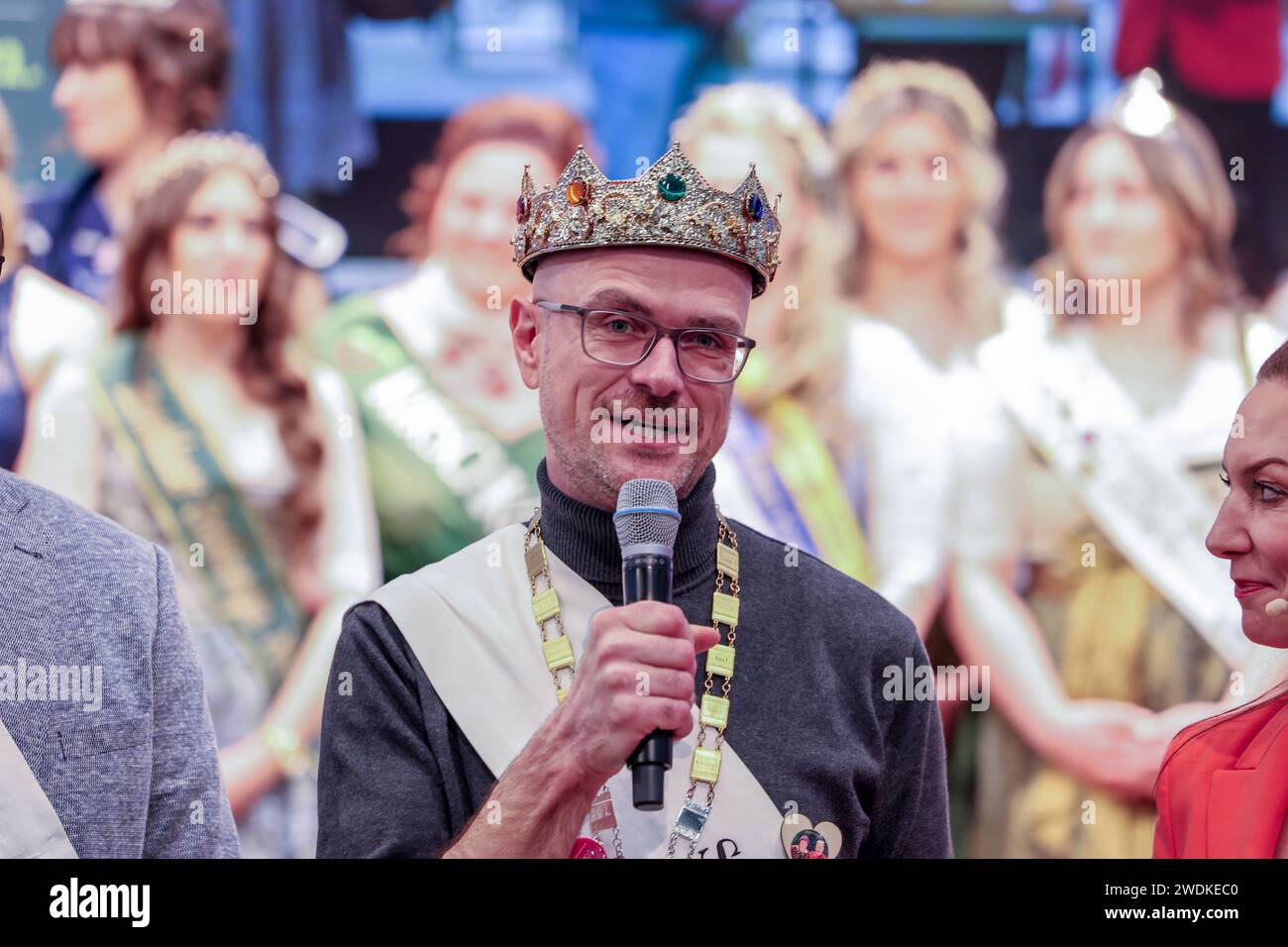 Empfang der Produkthoheiten im ErlebnisBauernhof auf der Internationale ...