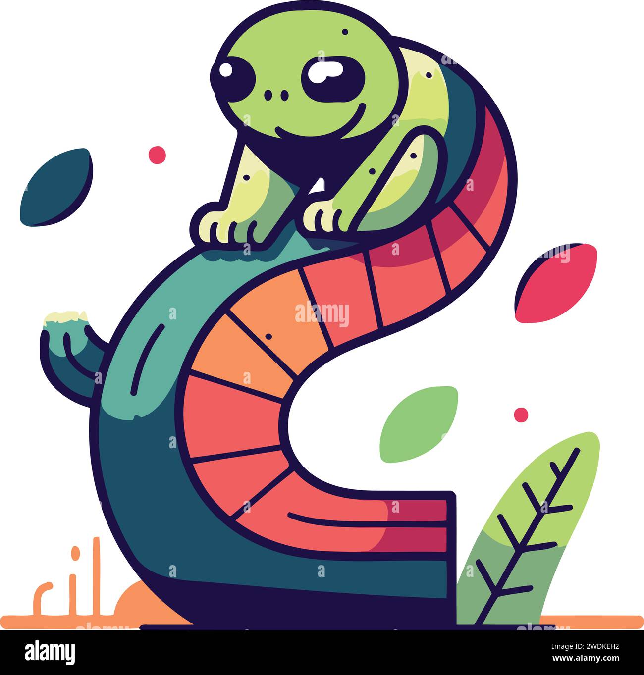 Cartoon illustration letter turtle Stock Vector Images - Alamy