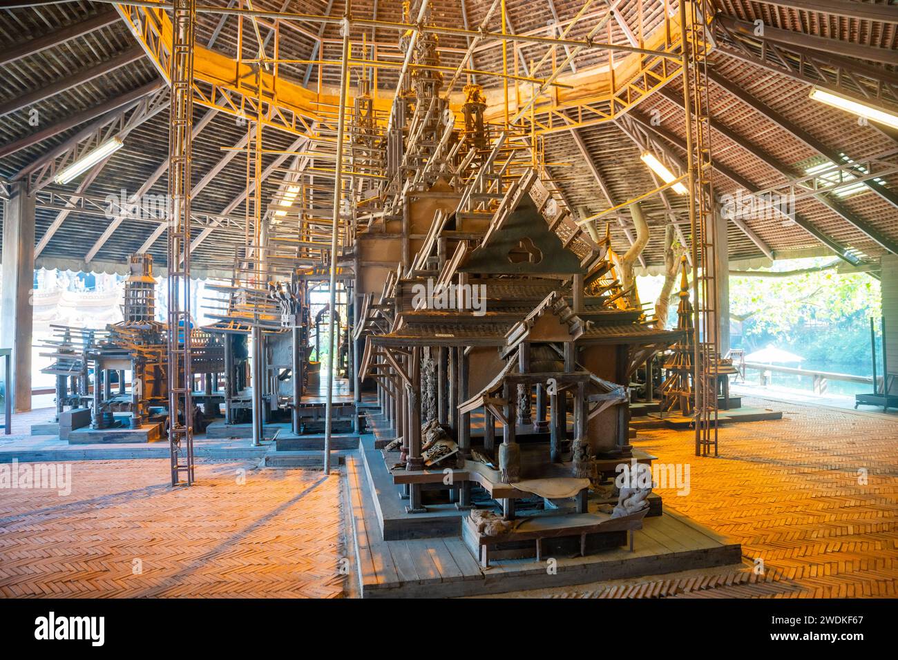 Pattaya, Thailand - December 31, 2023: Layout of Sanctuary of Truth ...