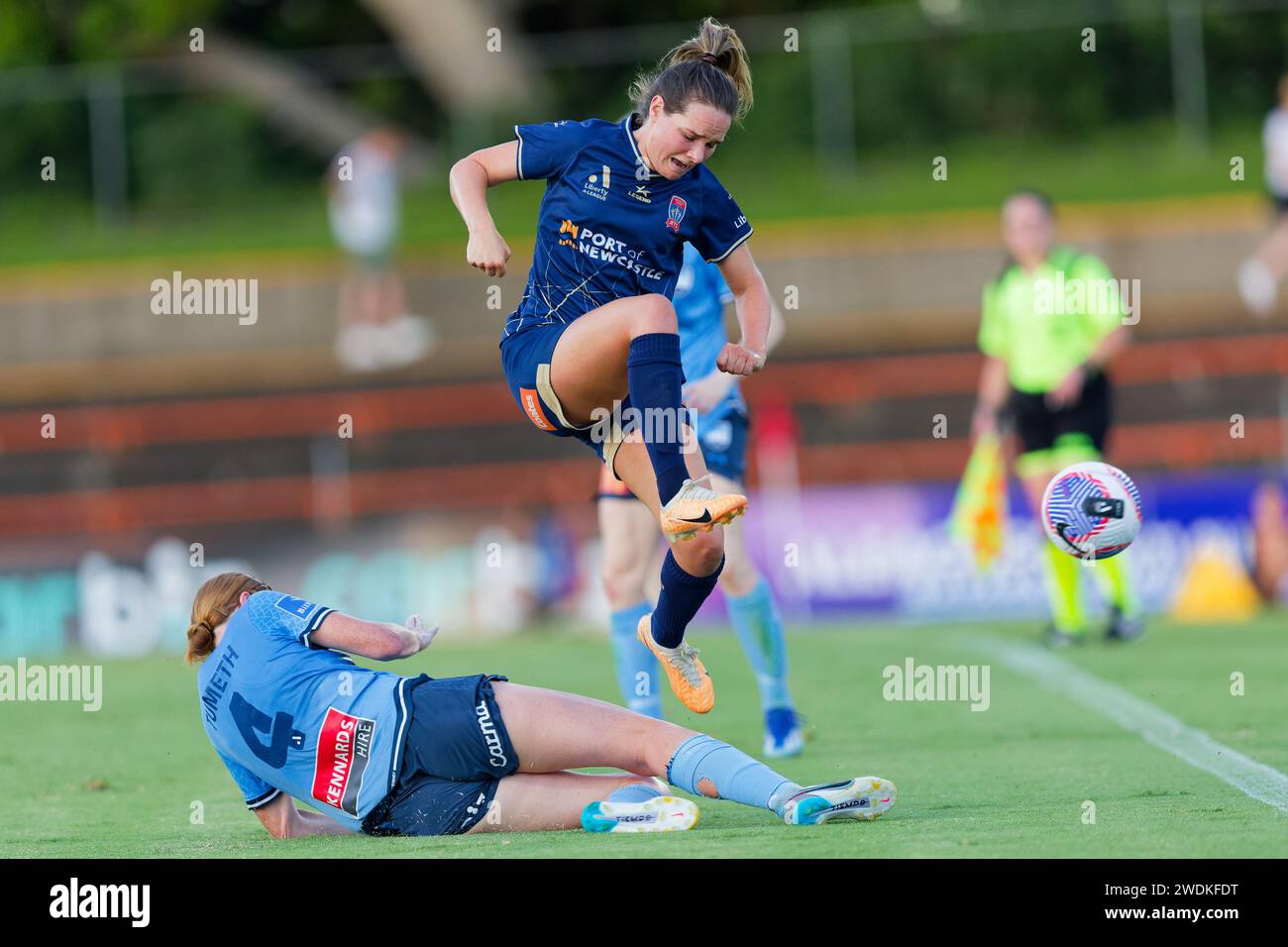 Sydney, Australia. 21st Jan, 2024. Tori Tumeth of Sydney competes for ...