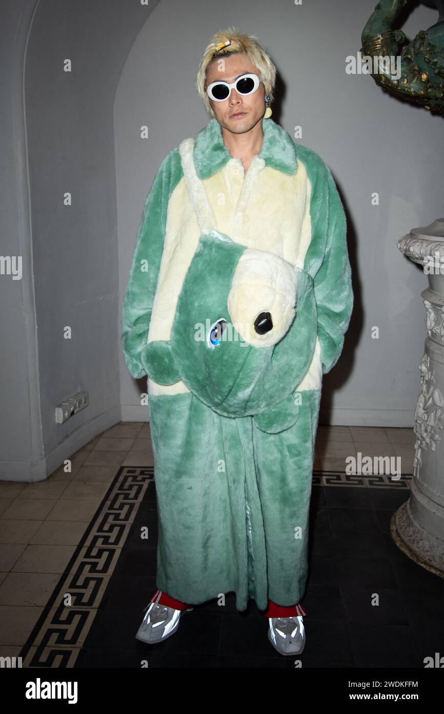 Paris, France. 21st Jan, 2024. Yu Masui attending the Taak Menswear ...