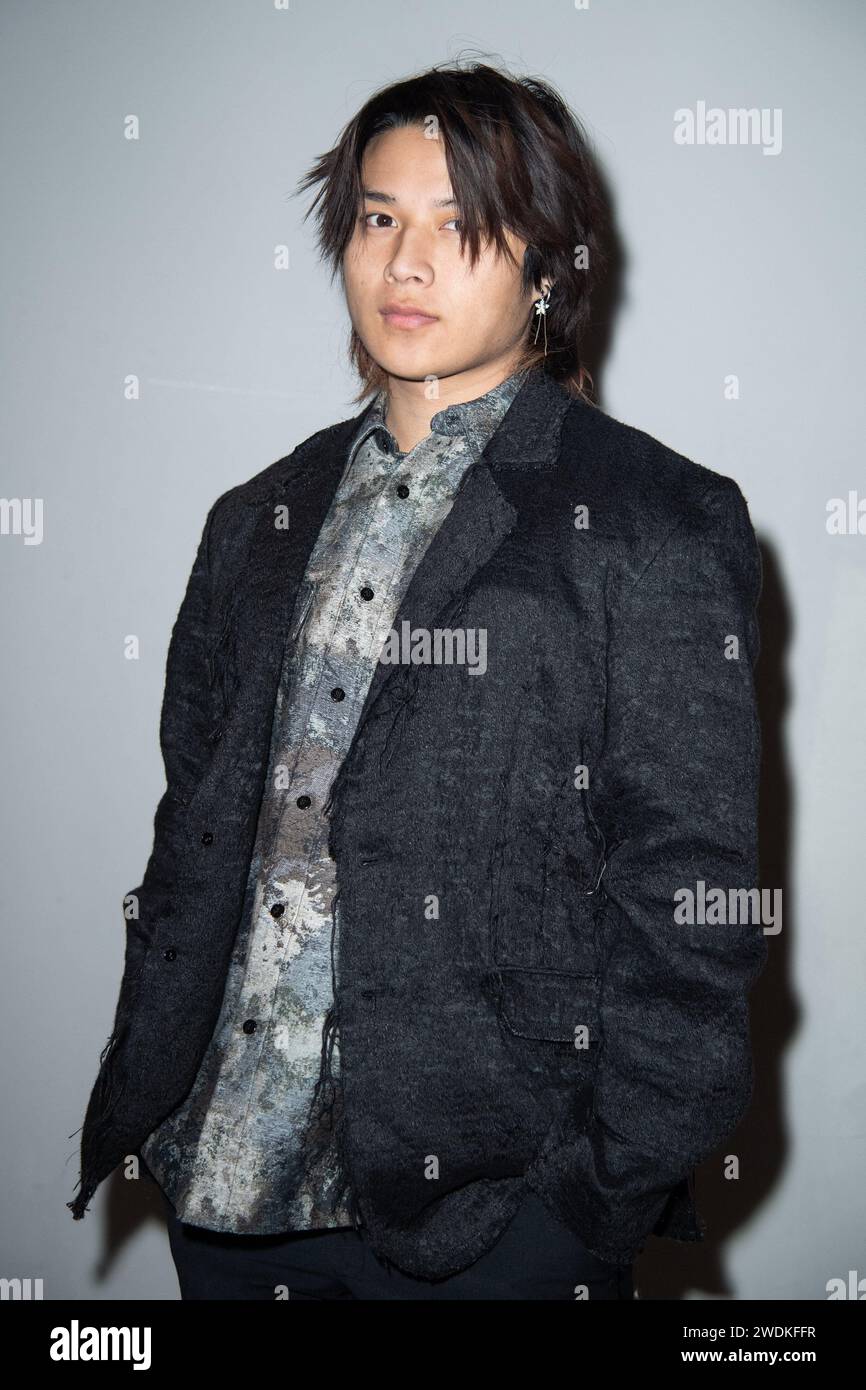 Paris, France. 21st Jan, 2024. Kane Ratan attending the Taak Menswear ...