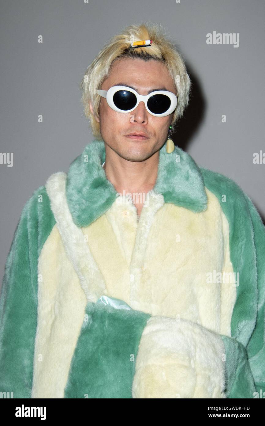 Paris, France. 21st Jan, 2024. Yu Masui attending the Taak Menswear ...