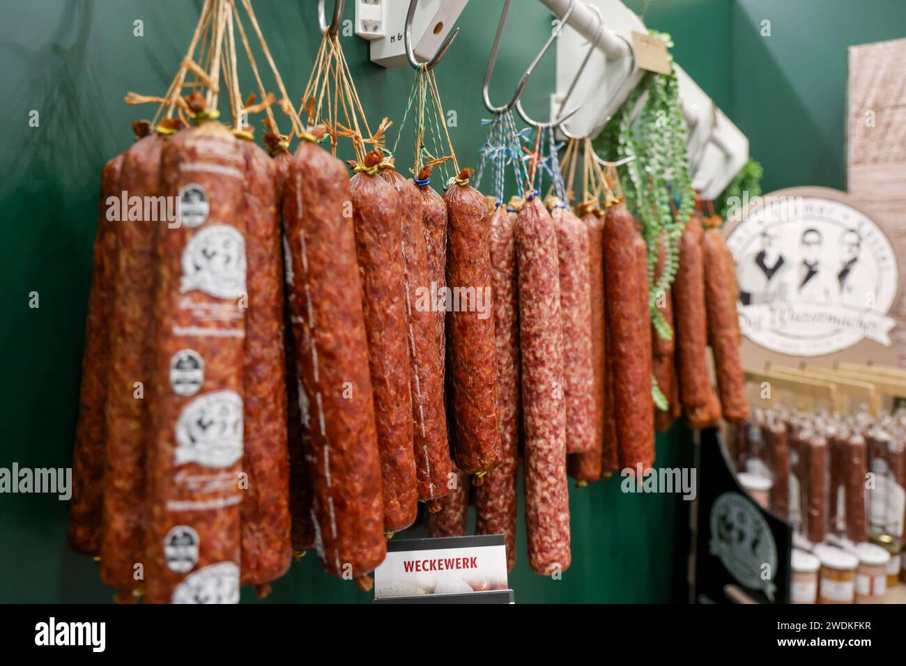 Internationale Grüne Woche 2024. Wurstspezialität aus Nordhessen. Die ...