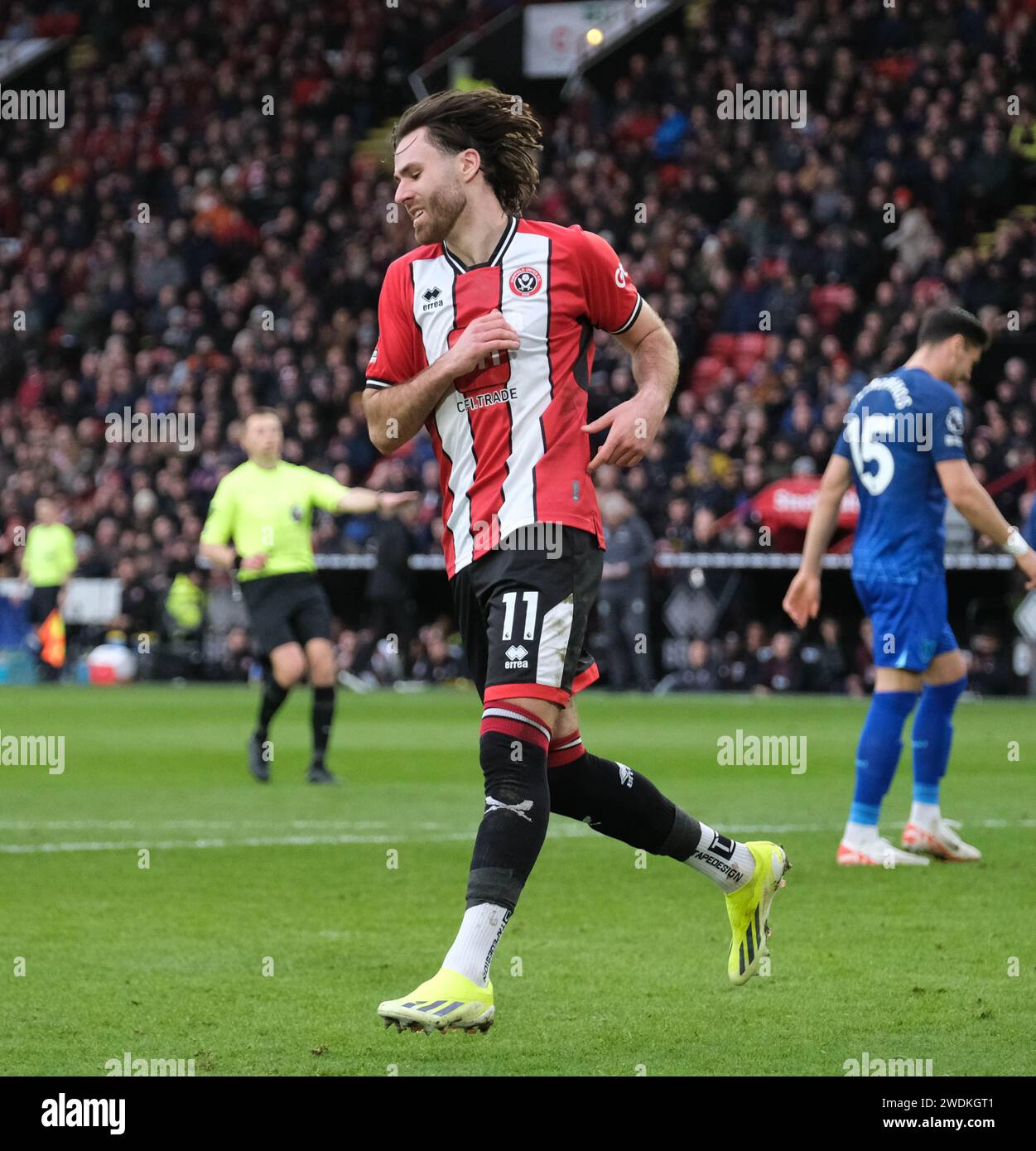 Bramall Lane, Sheffield, UK. 21st Jan, 2024. Premier League Football ...
