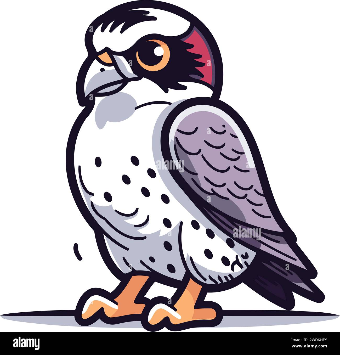 Peregrine falcon icon vector vectors Cut Out Stock Images & Pictures ...