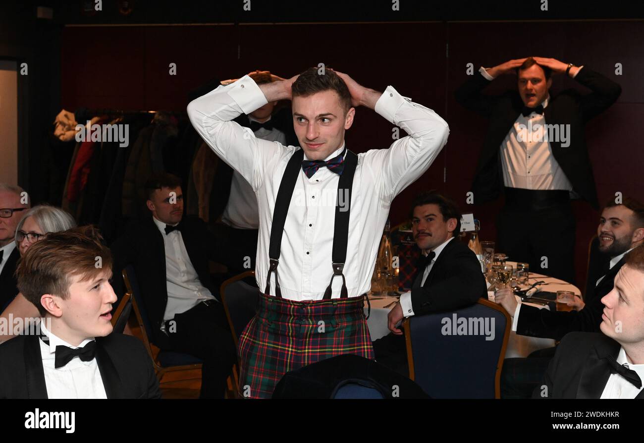 Richmond, UK. 20th Jan, 2024. Dan Nutton of London Scottish RFC playing ...