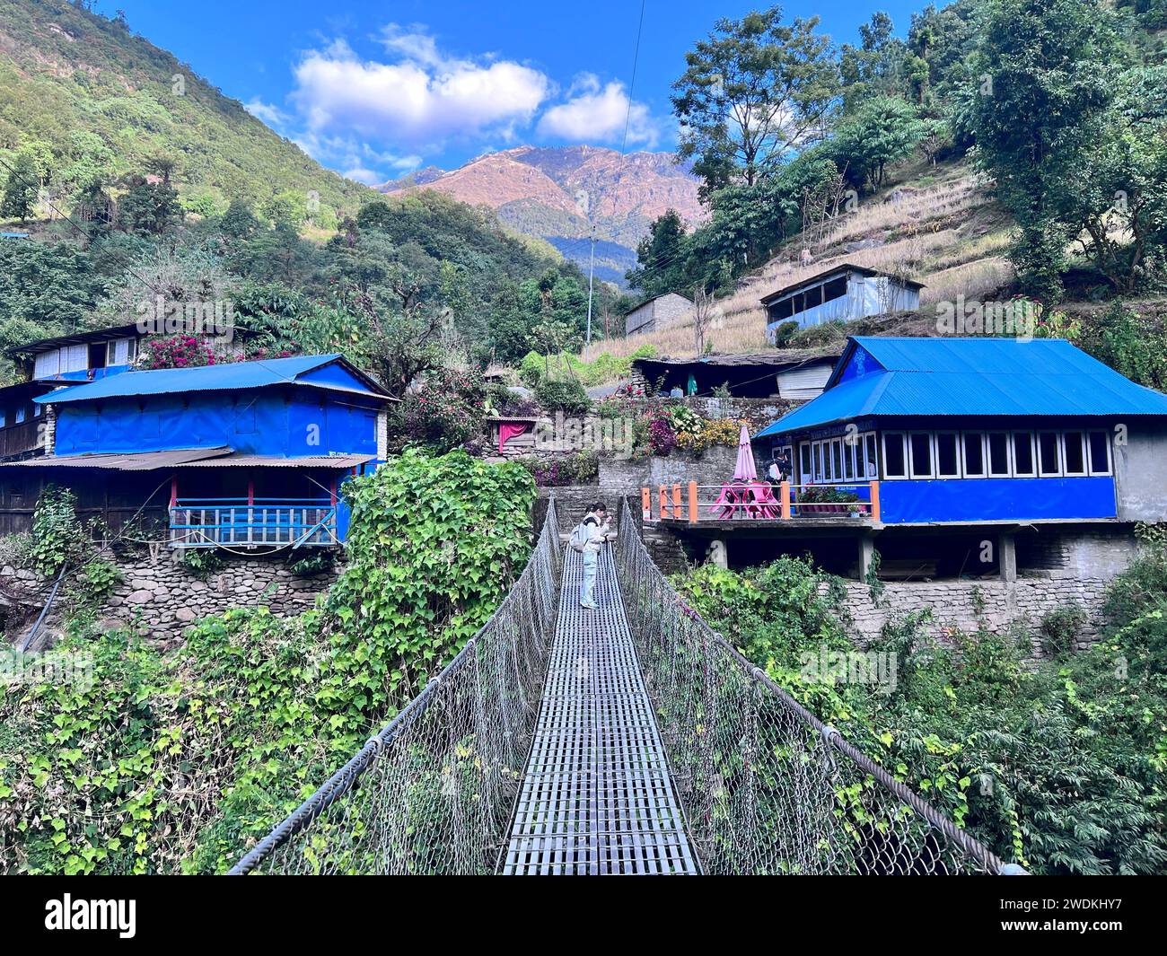 the village in Birethanti, it is one of checkpoint in famous Poonhill ...