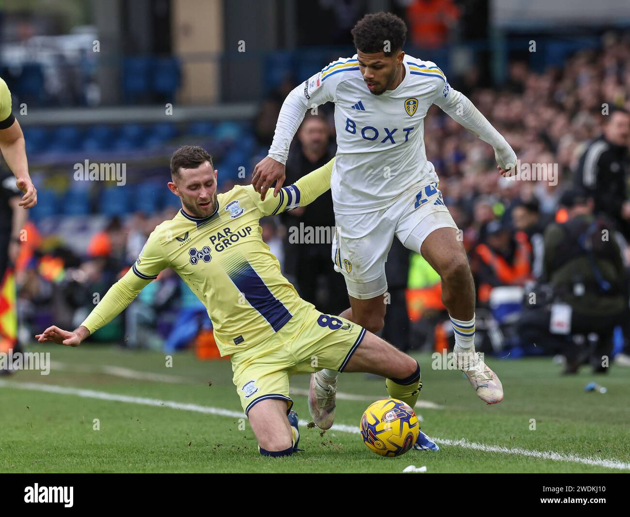 Elland Road, Leeds, Yorkshire, UK. 21st Jan, 2024. EFL Championship ...
