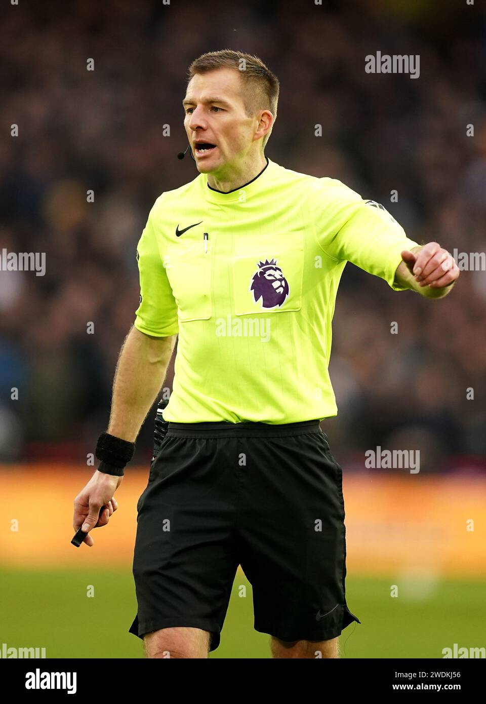 Referee Michael Salisbury during the Premier League match at Bramall ...