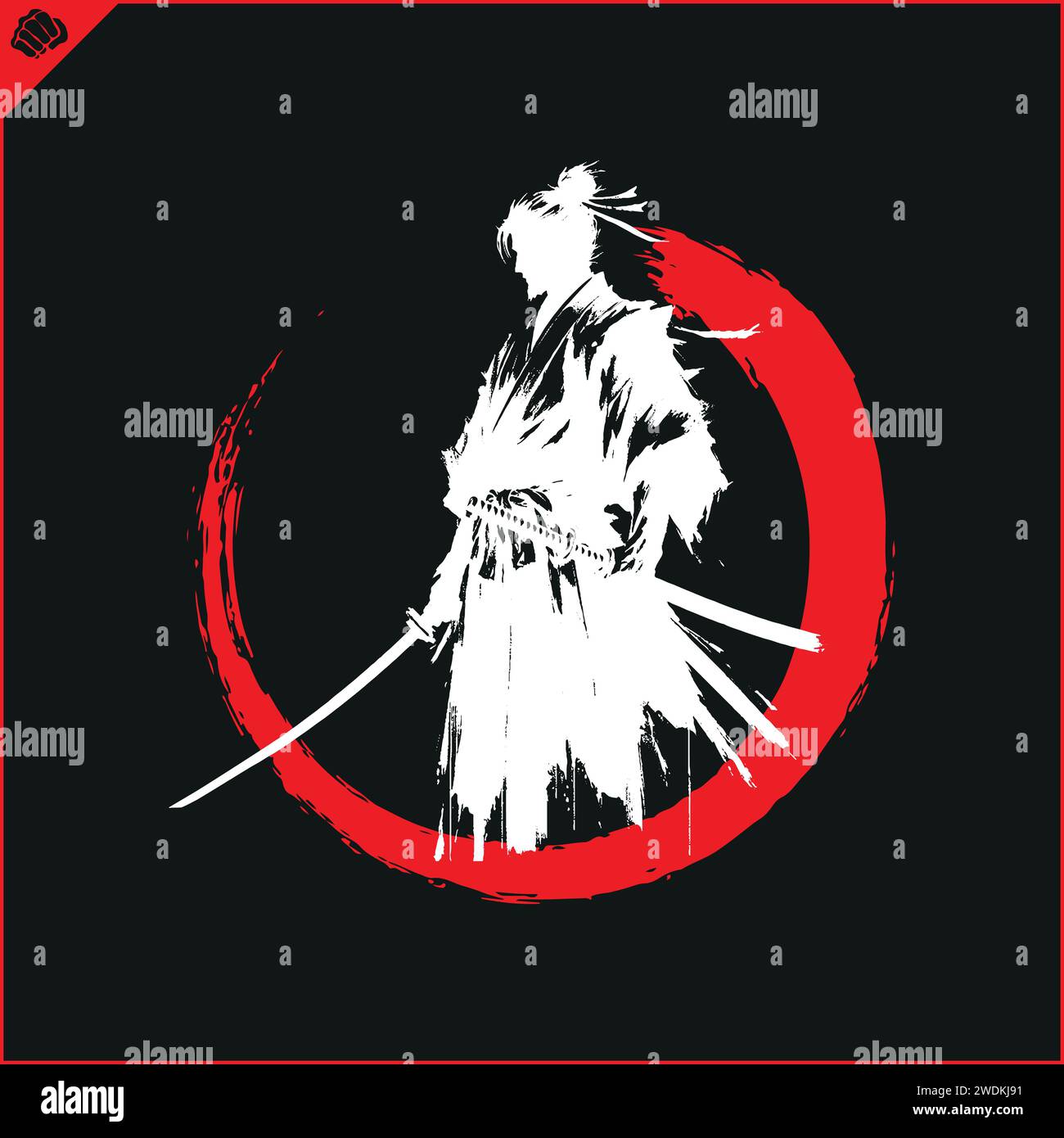 Japanese samurai warrior drawing sword hi-res stock photography and ...