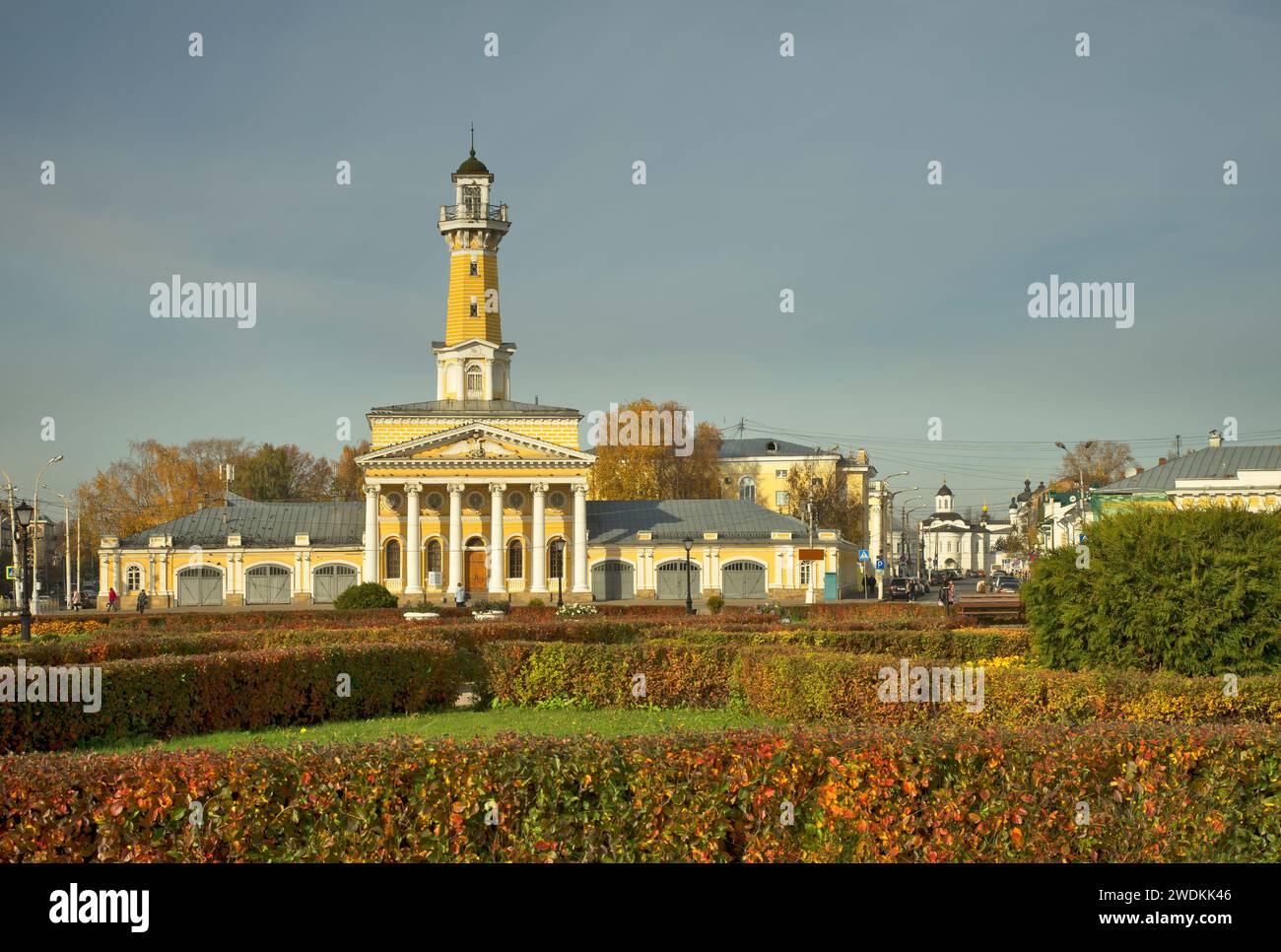 Fire tower at Susanin square in Kostroma. Russia Stock Photo - Alamy