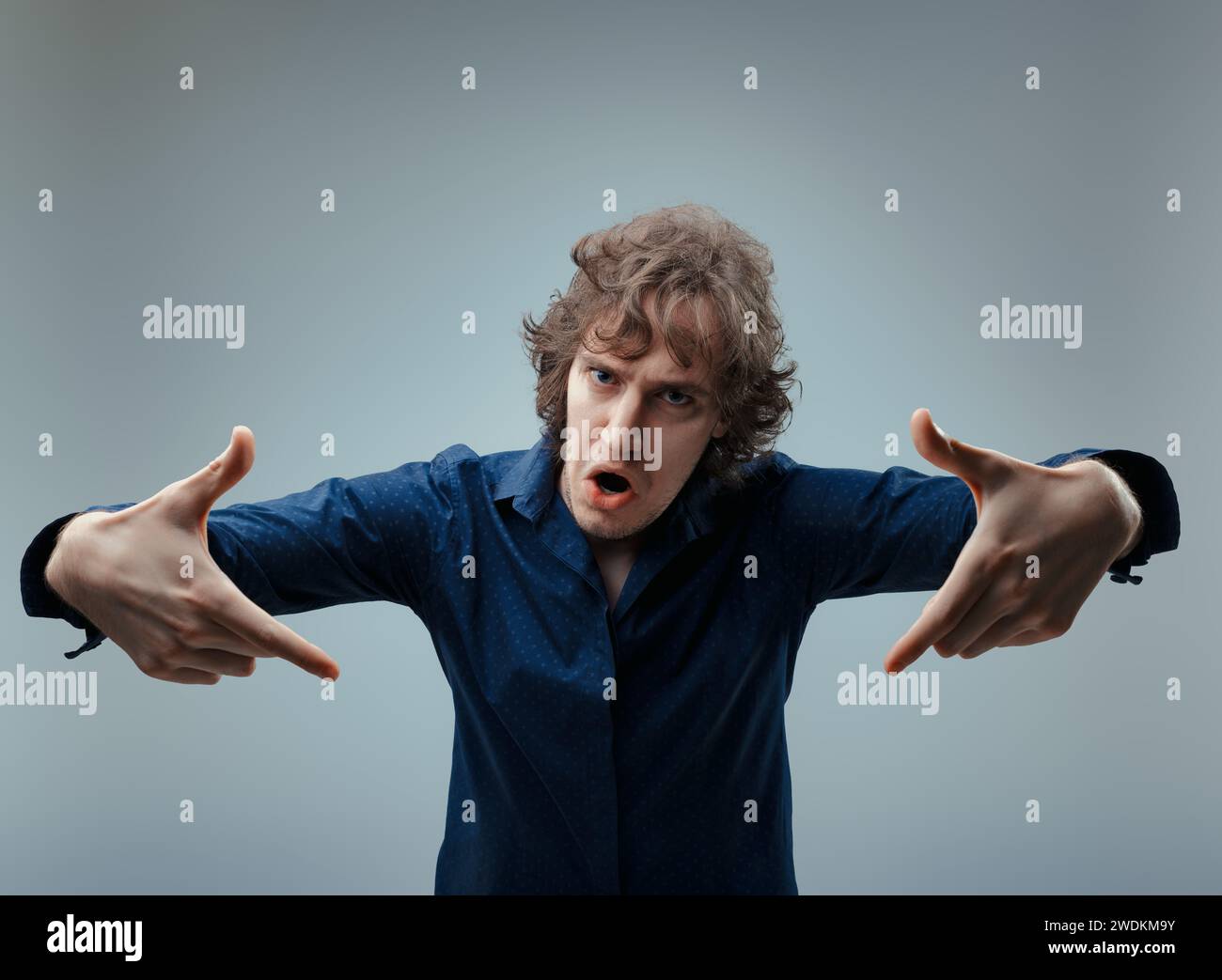 Explicit threat, expressed through a typical Italian hand gesture ...