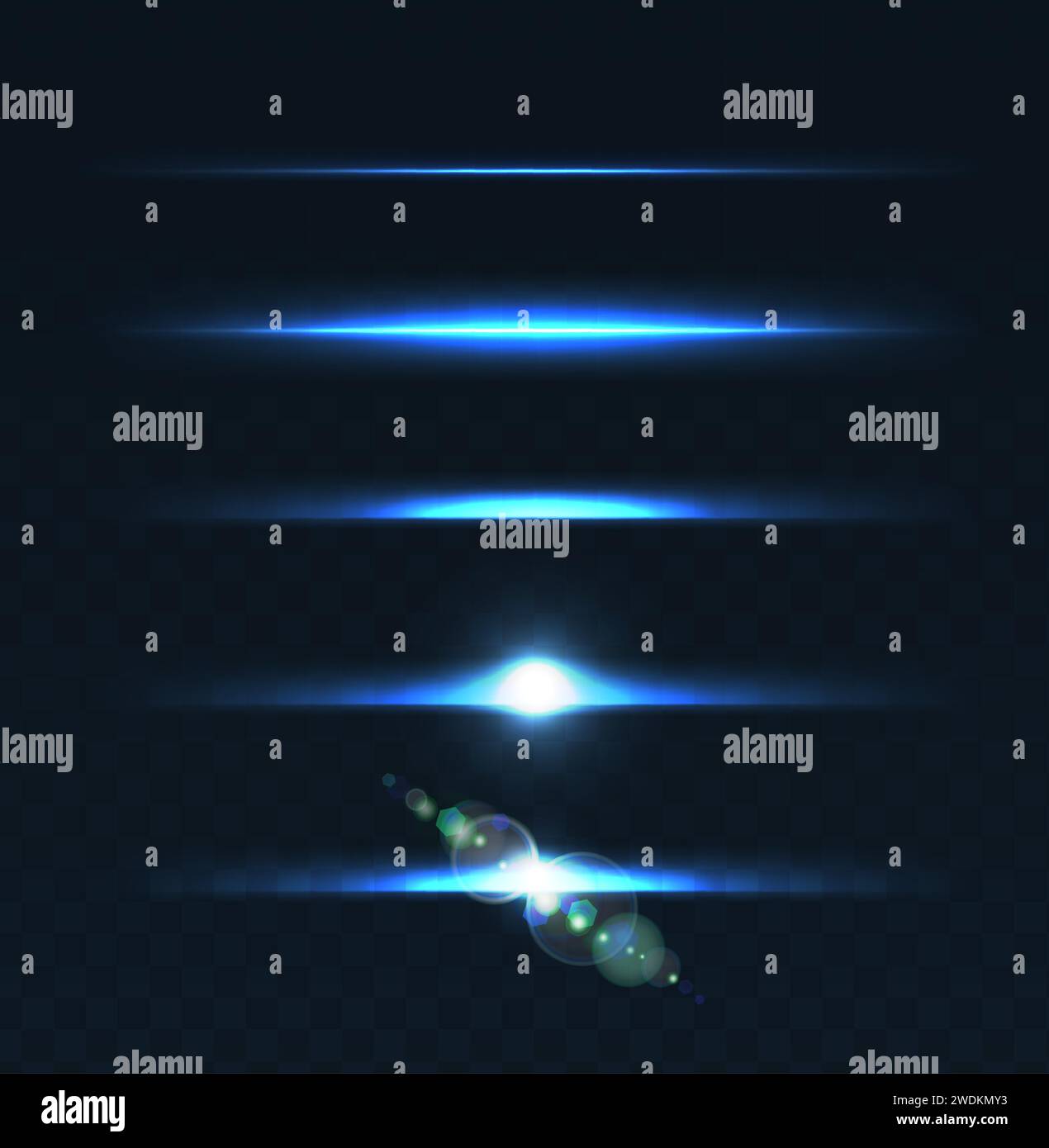 Vector realistic light flares and laser beams Stock Vector Image & Art ...