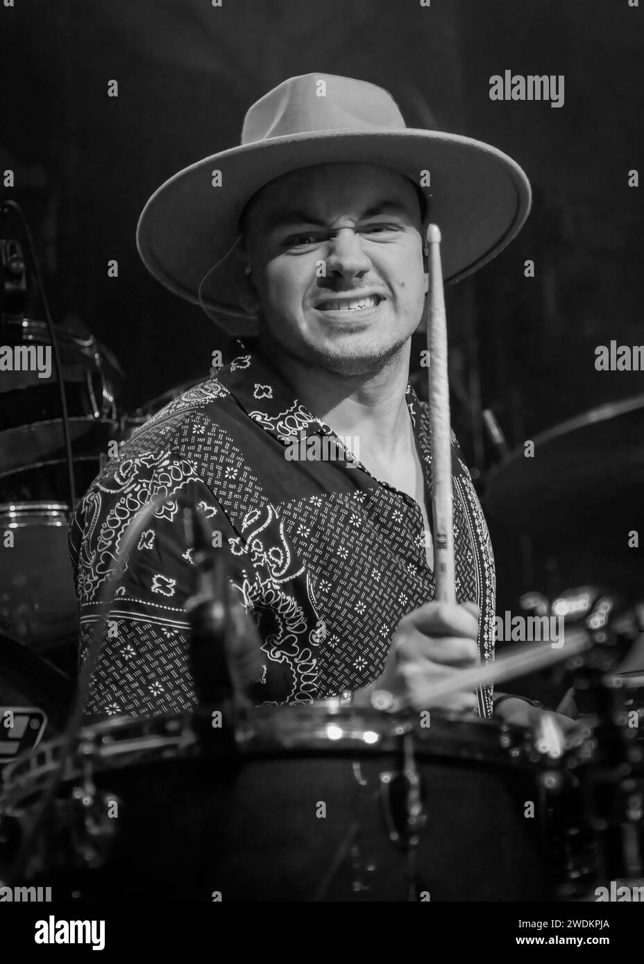 Drummer mark Black and White Stock Photos & Images - Alamy