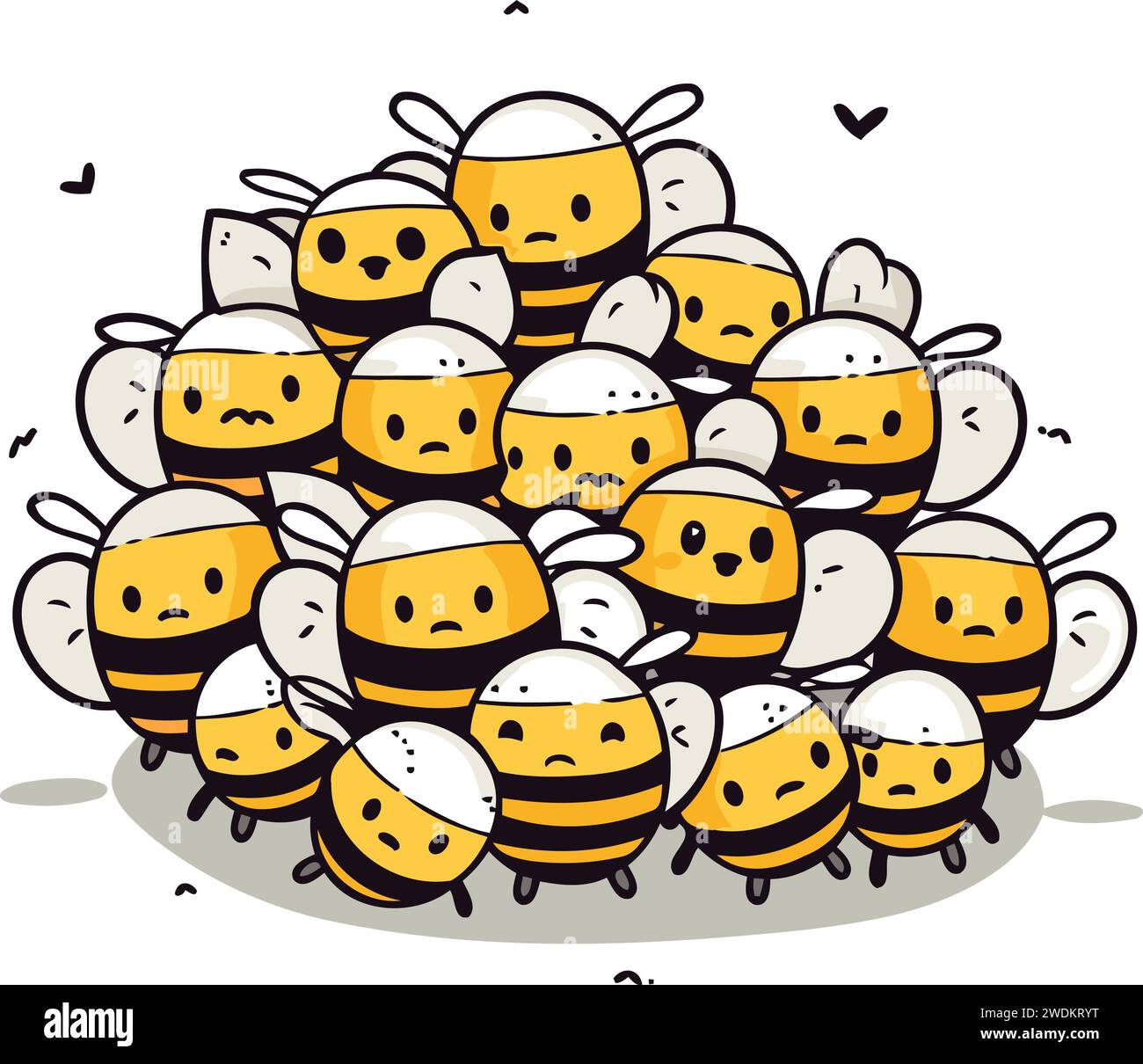 Cartoon bees Cut Out Stock Images & Pictures - Alamy