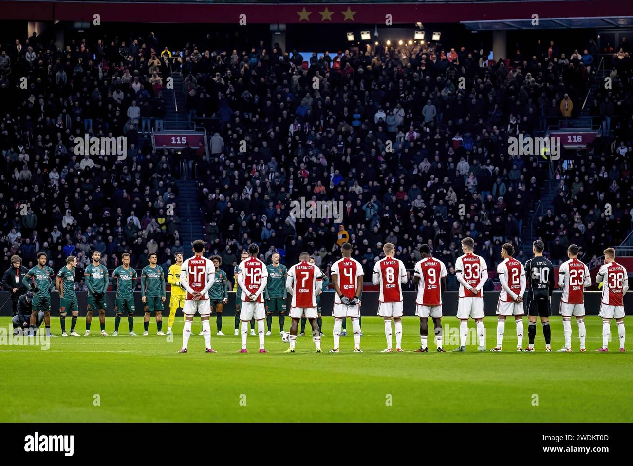 AMSTERDAM, Netherlands. 21st Jan, 2024. SPO, Johan Cruijff ArenA, Dutch eredivisie, season 2023/ ...