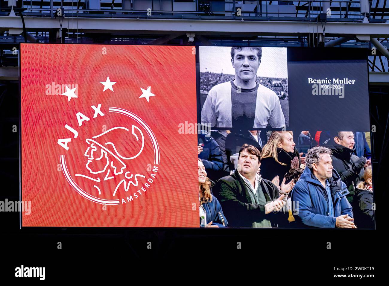 AMSTERDAM, Netherlands. 21st Jan, 2024. SPO, Johan Cruijff ArenA, Dutch eredivisie, season 2023/ ...