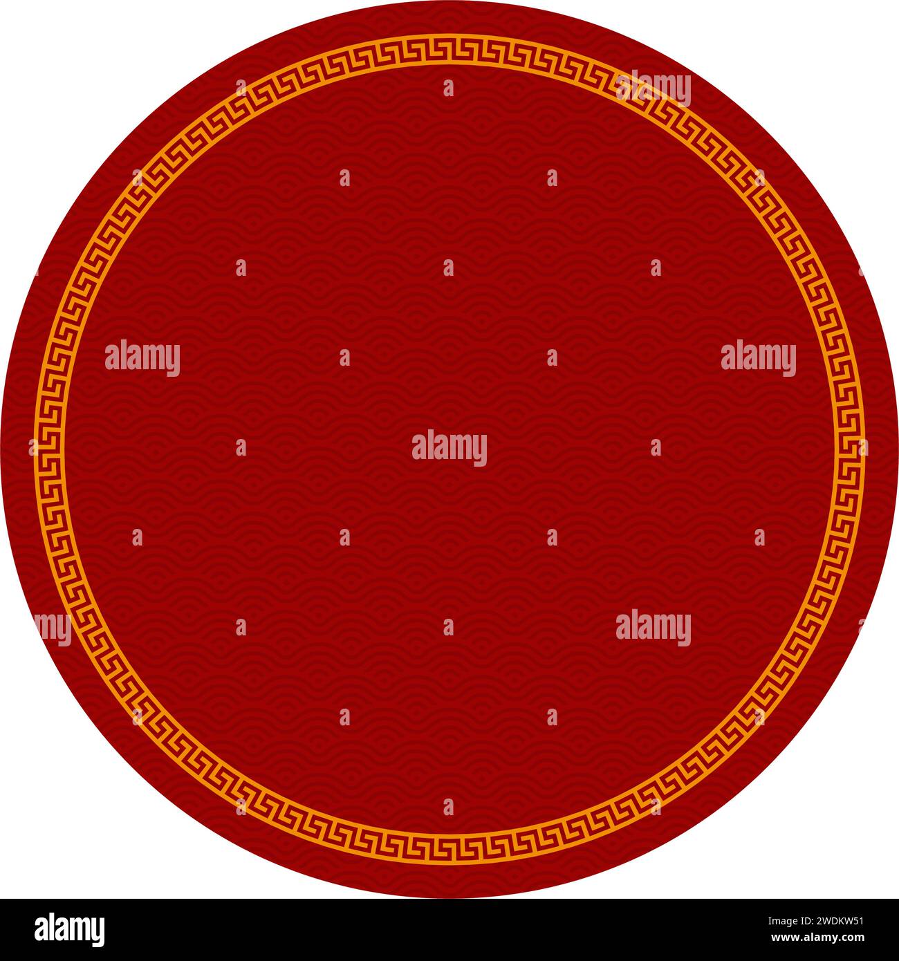 Chinese circle frame border. vector illustration element. Chinese new ...