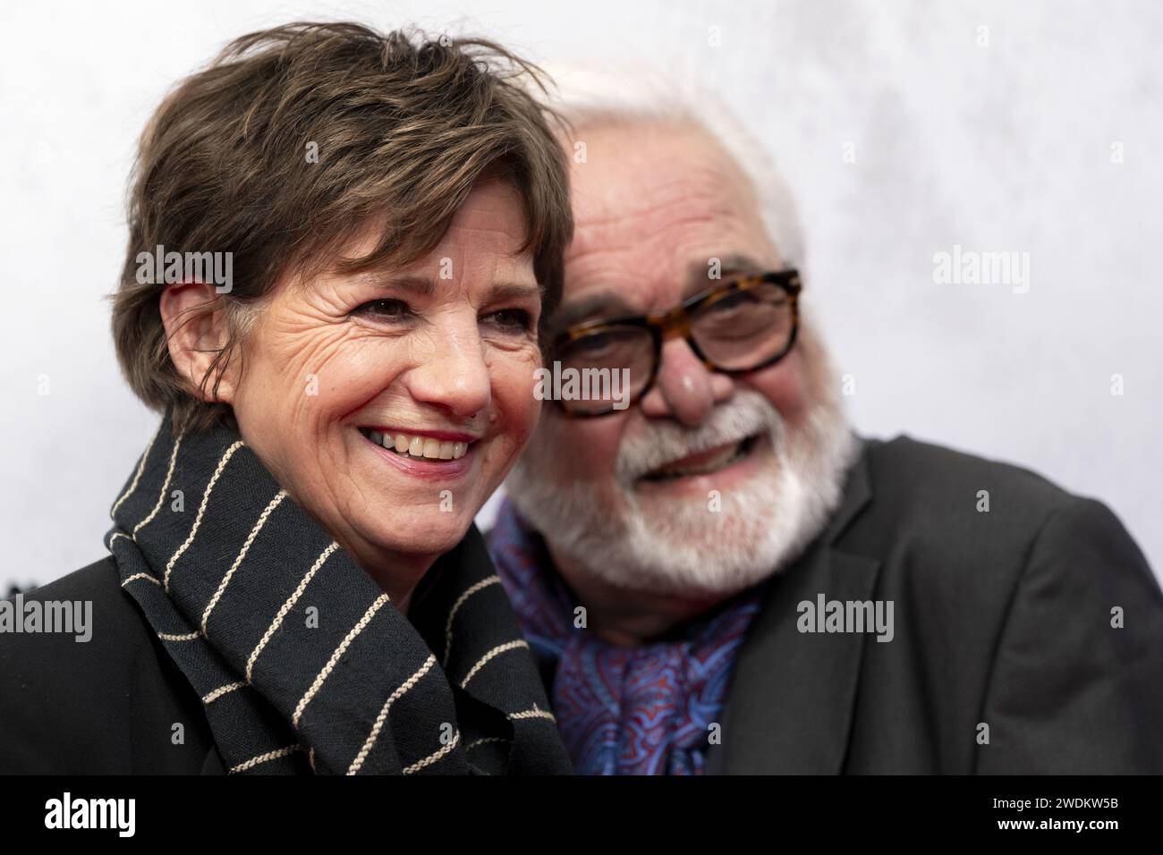 AMSTERDAM - Martine van Os on the red carpet for the premiere of the ...