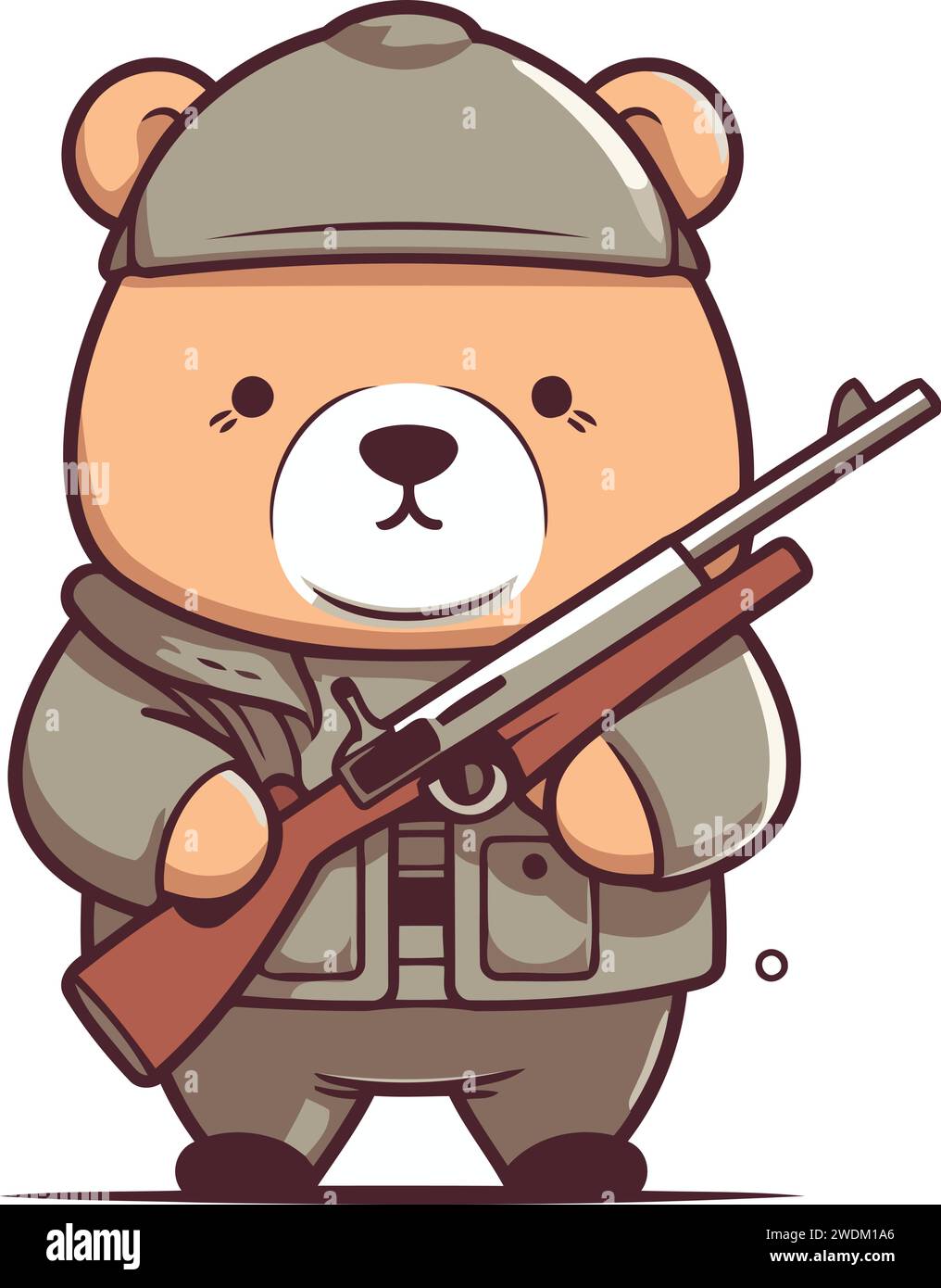 Bear in a uniform Stock Vector Images - Alamy