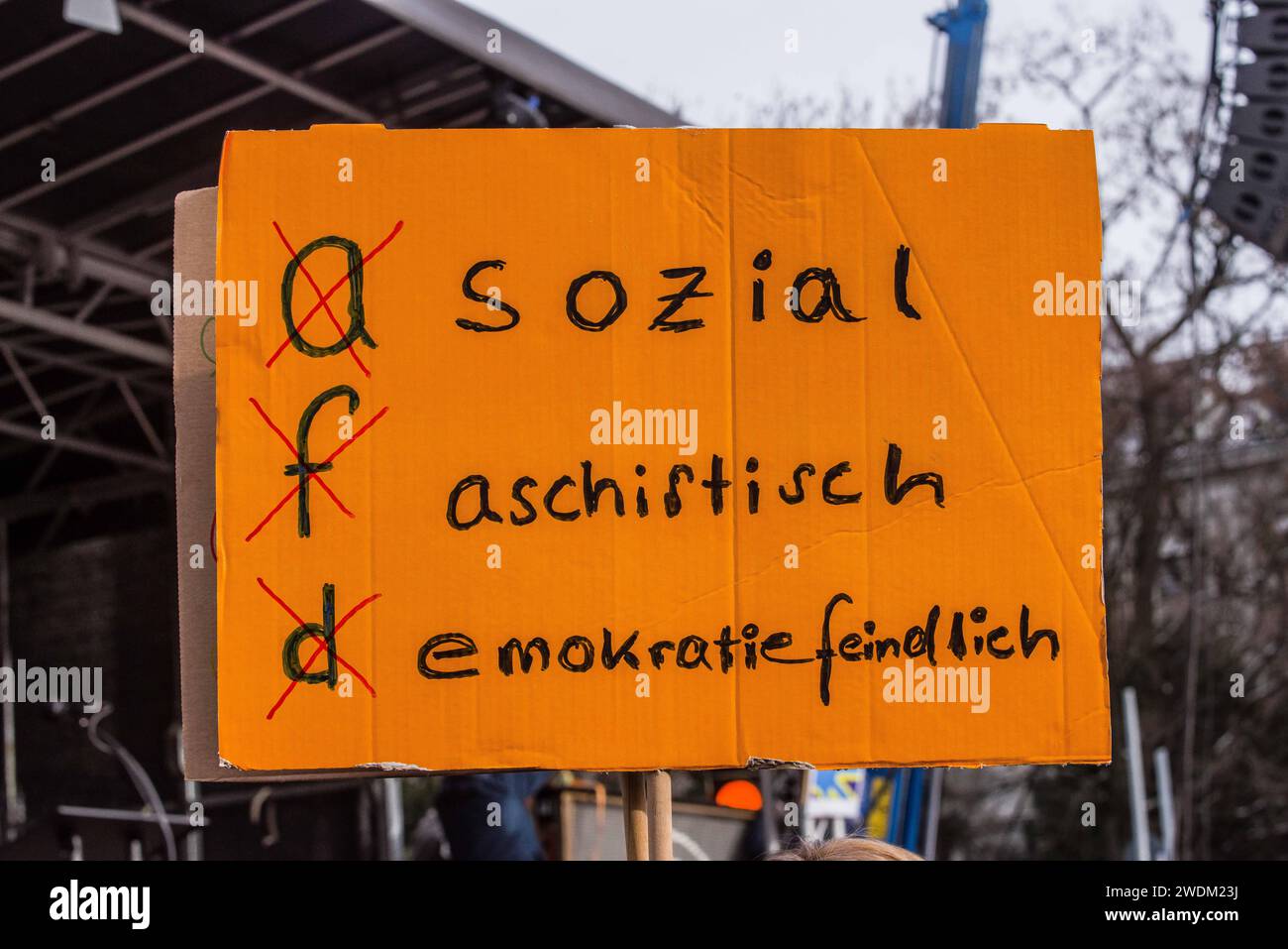 January 21, 2024: Joining over 100,000 people in cities across Germany ...