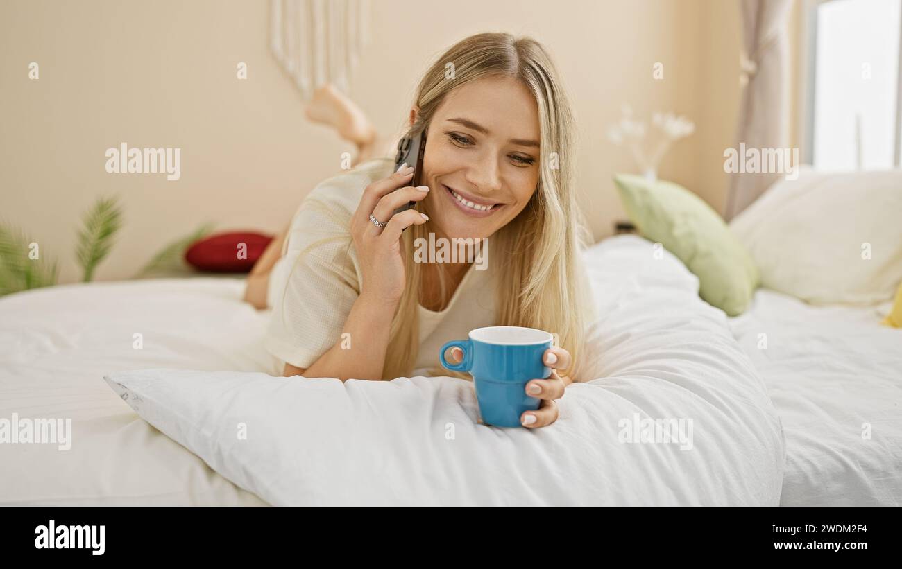 Woman sprawled in bed hi-res stock photography and images - Alamy