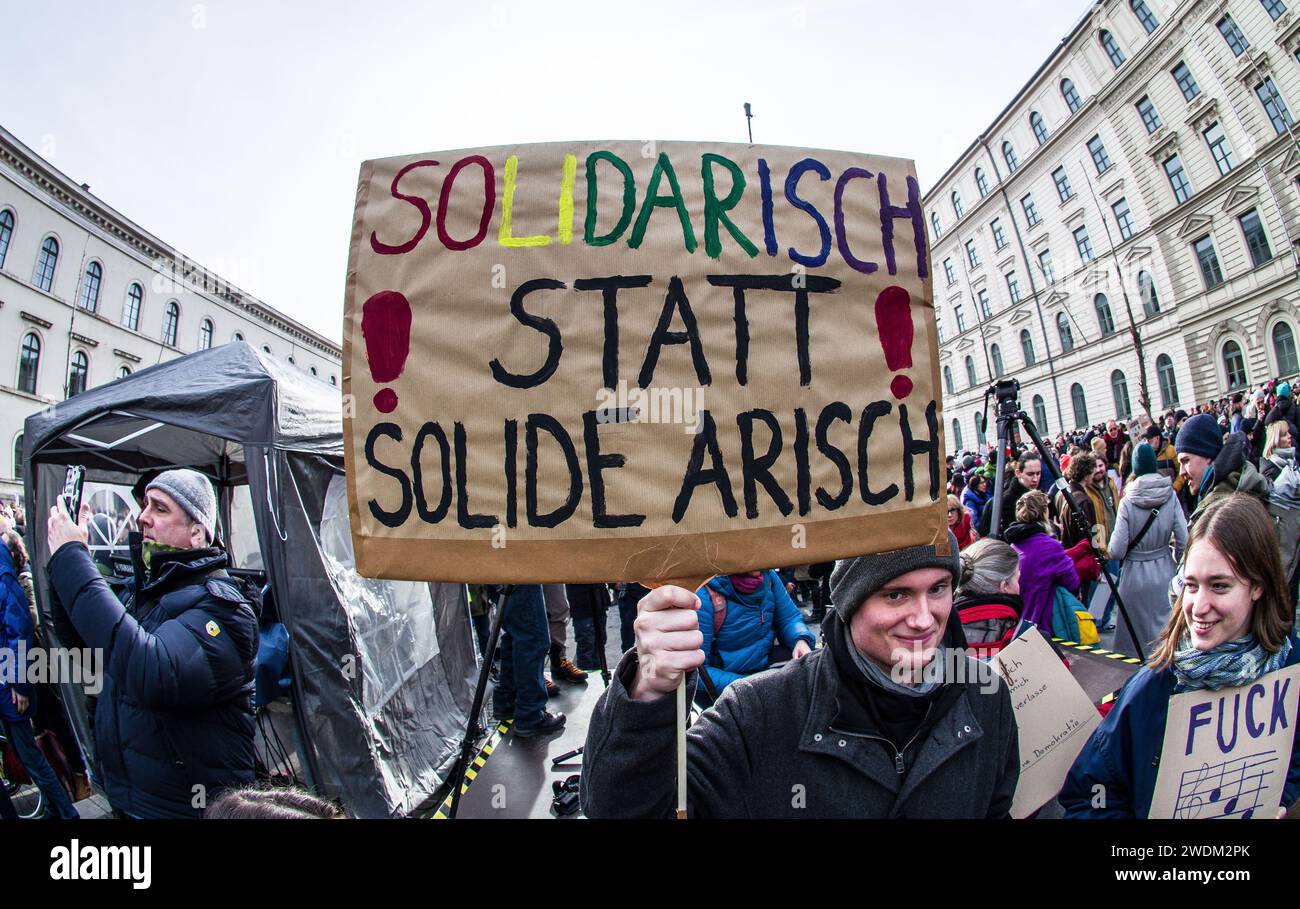 January 21, 2024: Joining over 100,000 people in cities across Germany ...