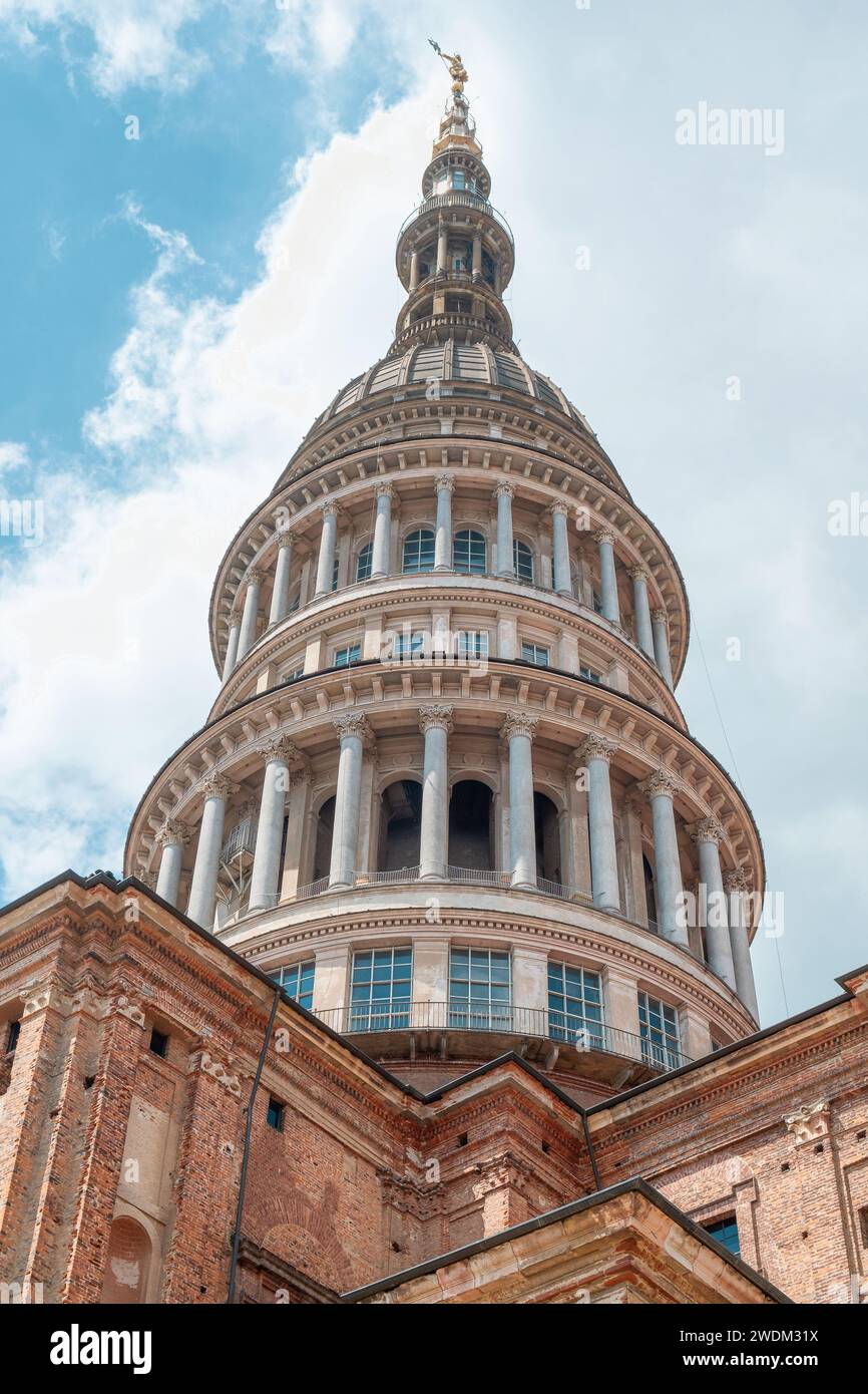 Dome of San Gaudenzio Basilica in Novara city, Piedmont, Italy. Cupola ...