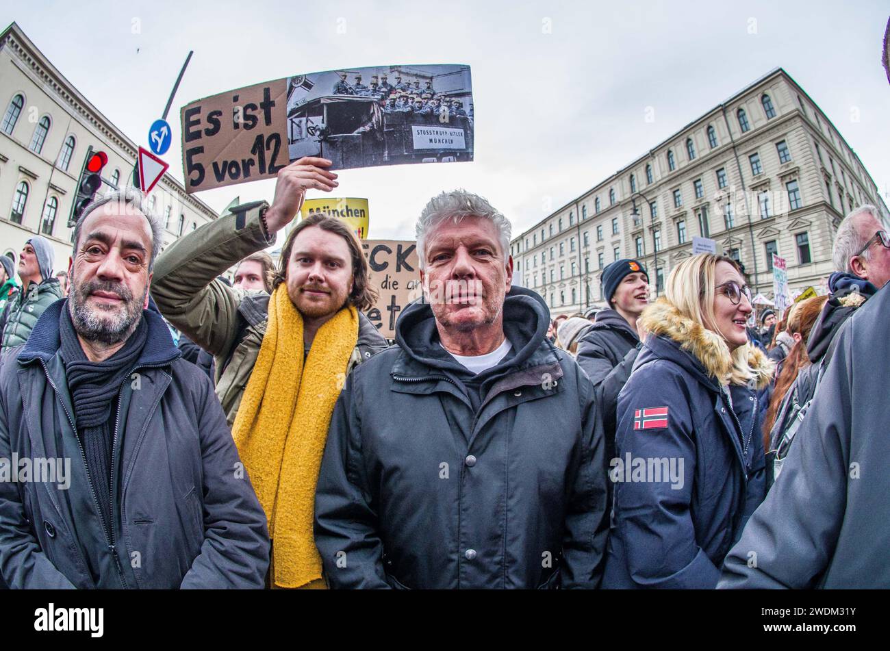 January 21, 2024: Munich mayor DIETER REITER with others including ...