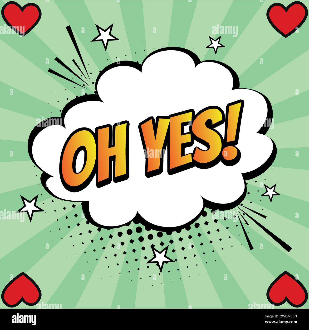 Bubble pop art ouch design Stock Vector Images - Alamy