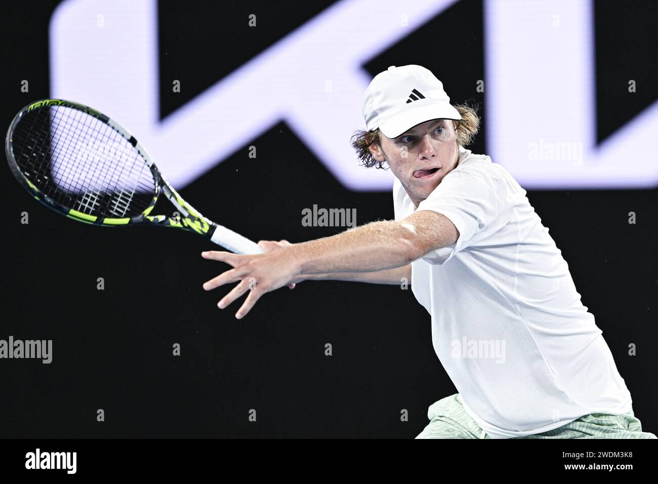 Alex Michelsen of USA during the Australian Open AO 2024 Grand Slam ...