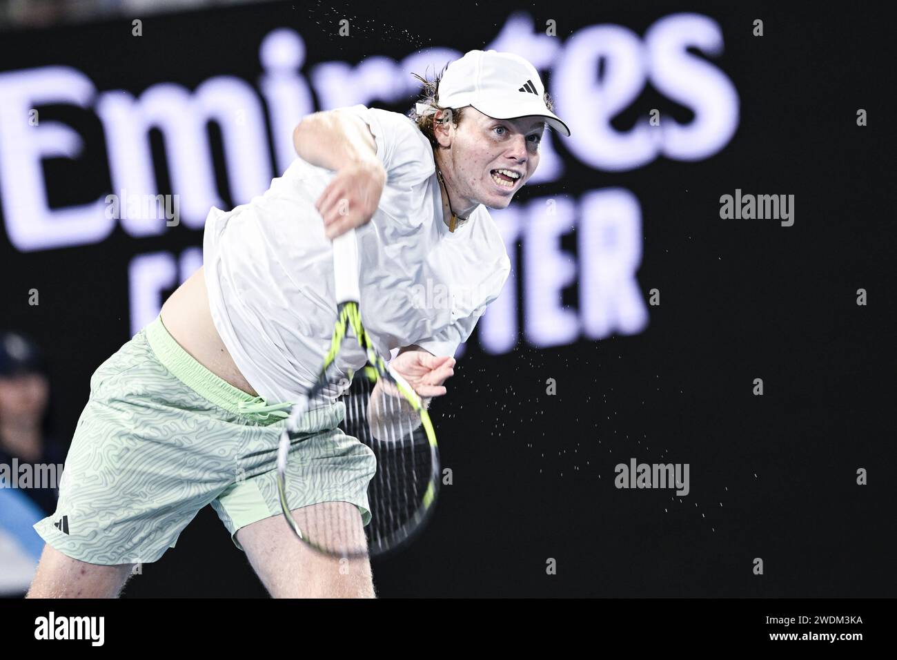 Alex Michelsen of USA during the Australian Open AO 2024 Grand Slam ...