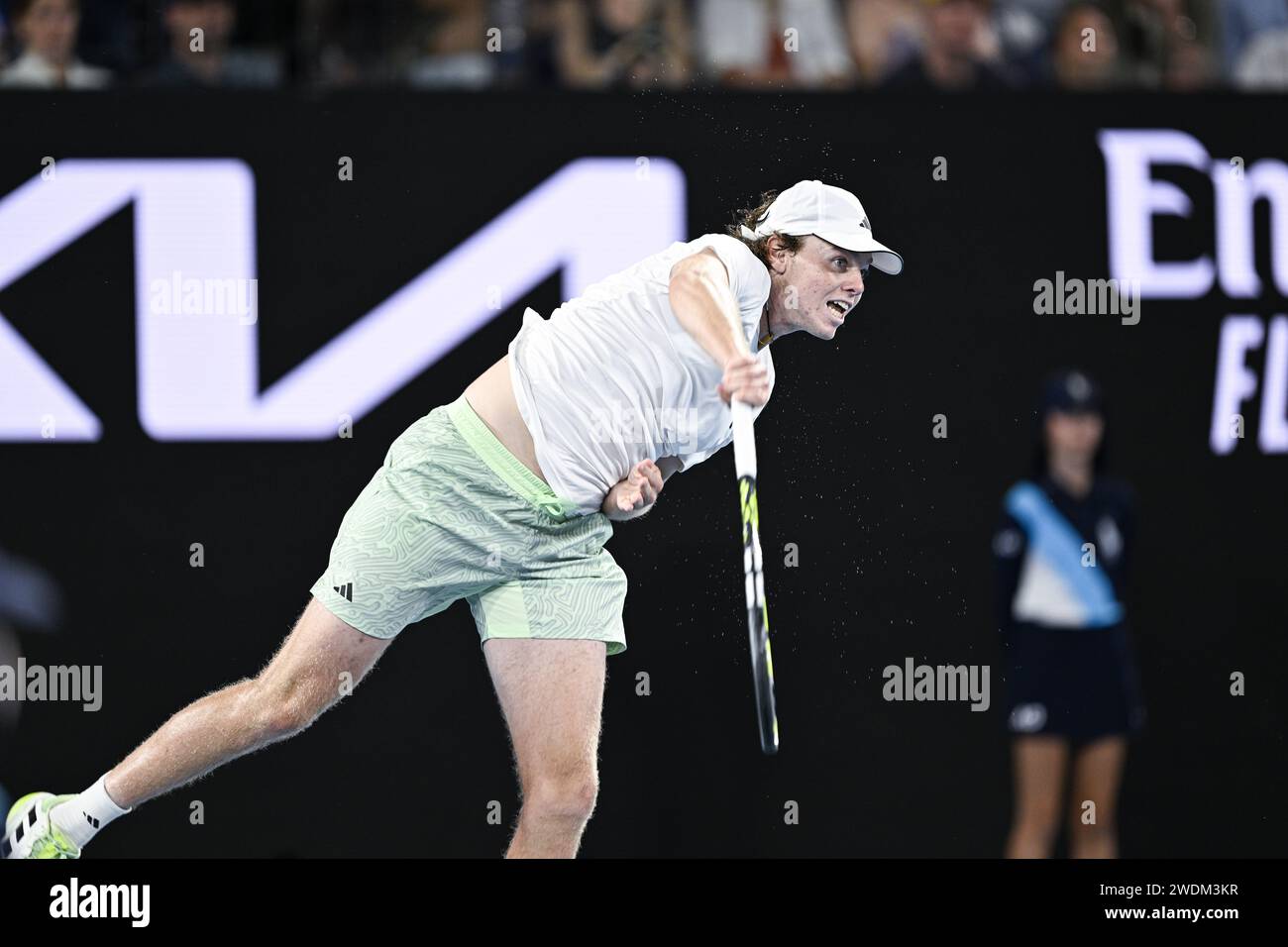 Alex Michelsen of USA during the Australian Open AO 2024 Grand Slam ...