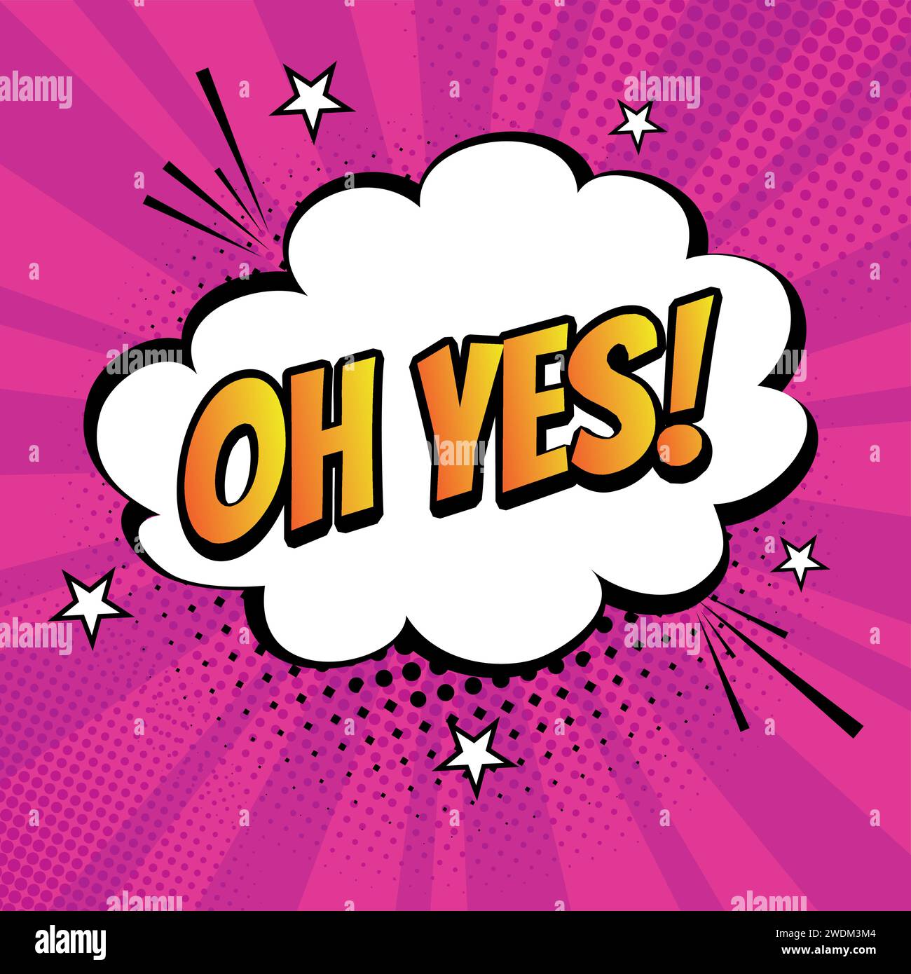 Bubble pop art ouch design Stock Vector Images - Alamy