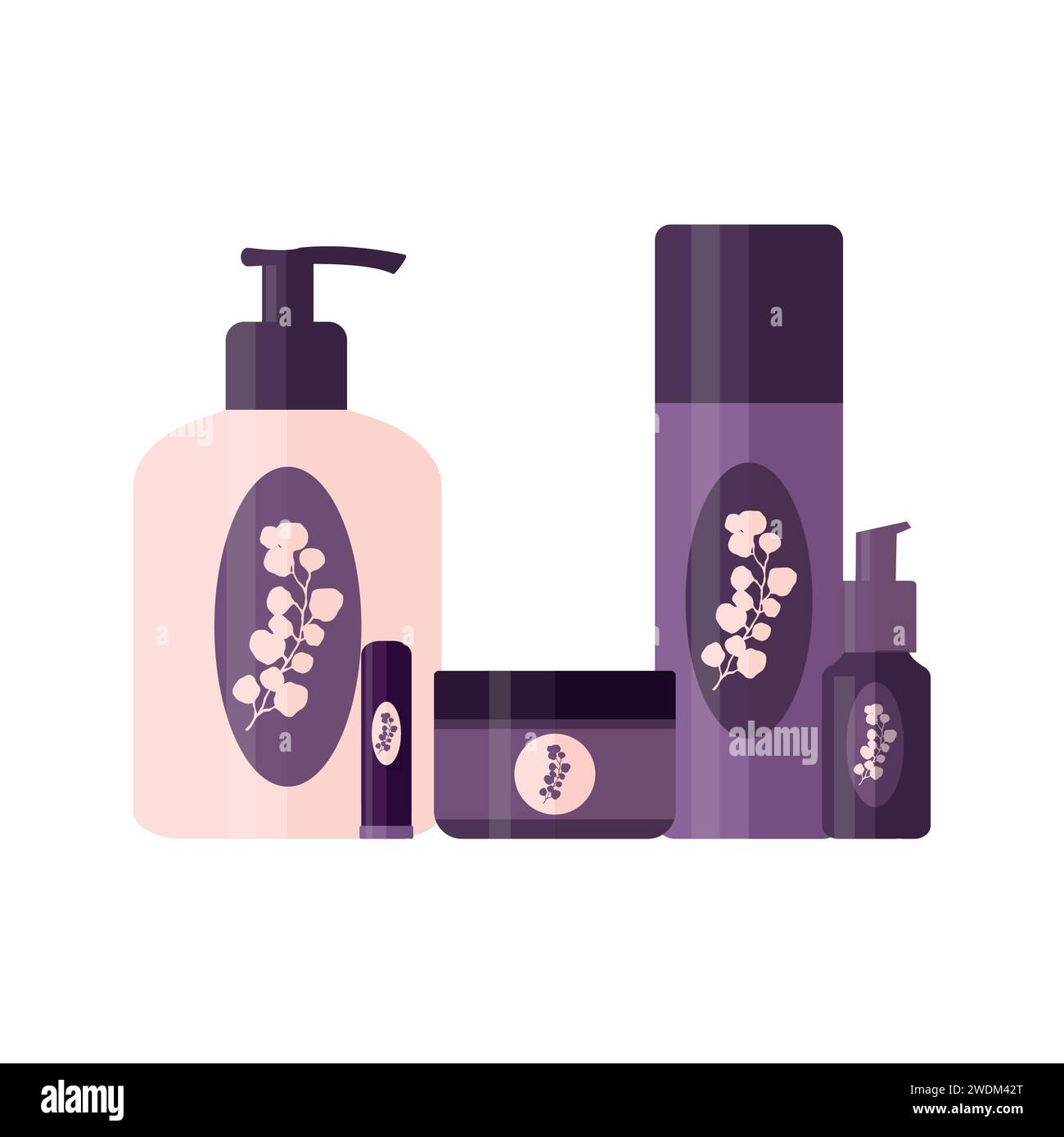 Cosmetic vector logo design hi-res stock photography and images - Alamy