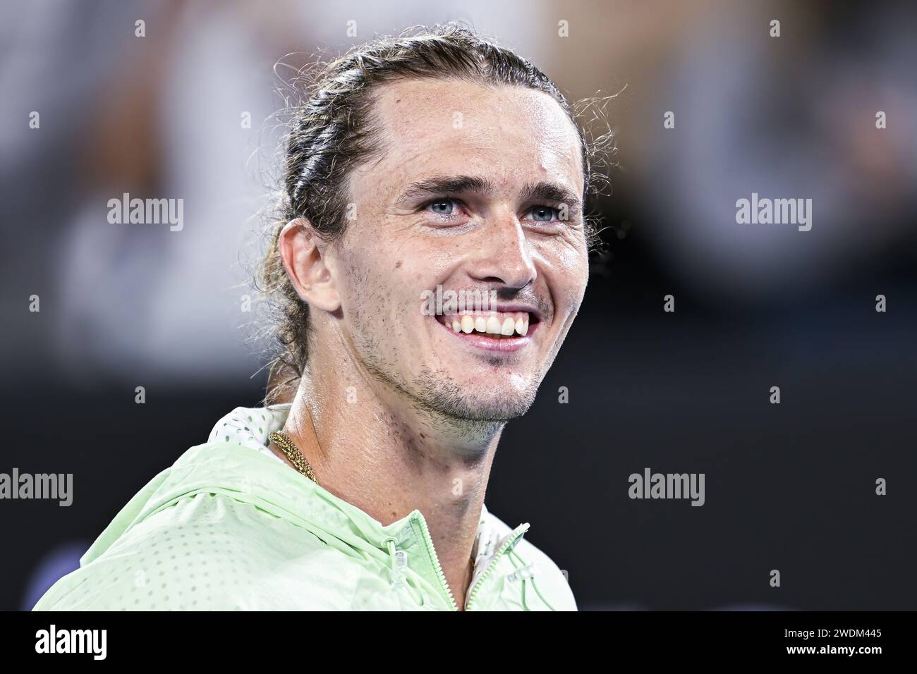 Sascha Alexander Zverev of Germany during the Australian Open AO 2024 Grand Slam tennis ...