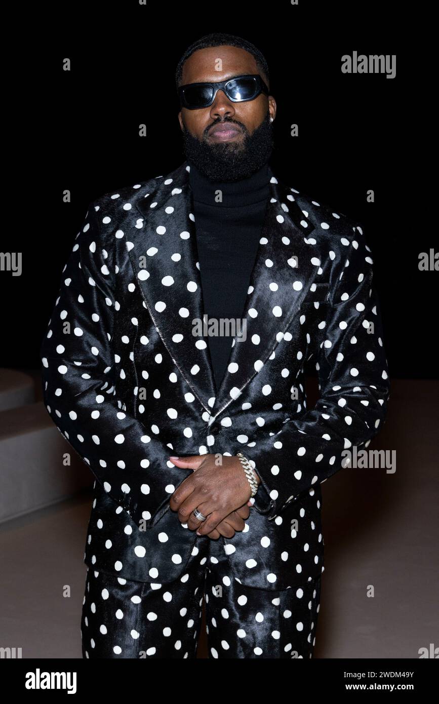 Paris, Frankreich. 20th Jan, 2024. Lawrence Robinson attends BALMAIN ...