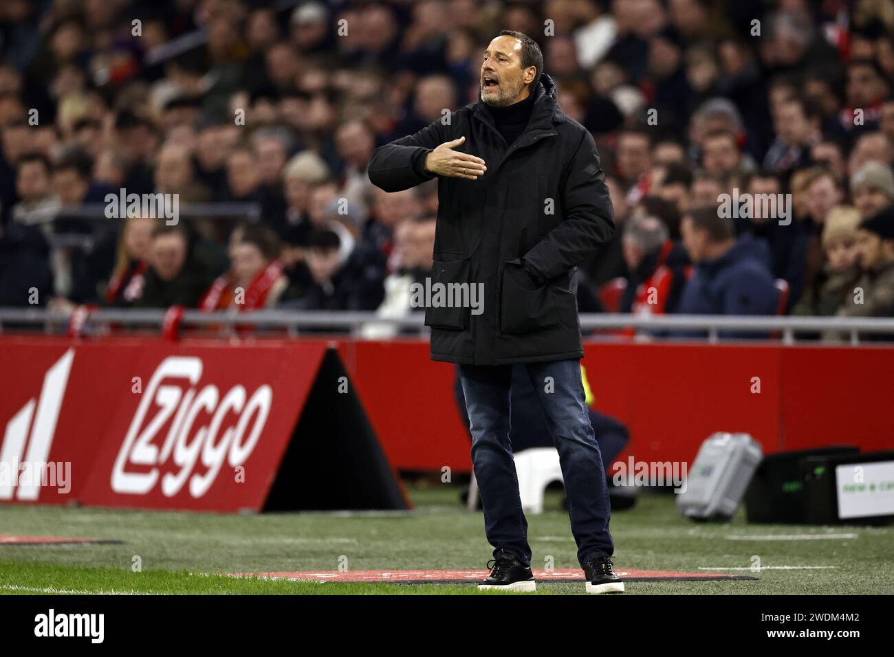 AMSTERDAM - Ajax coach John van't Schip during the Dutch Eredivisie ...