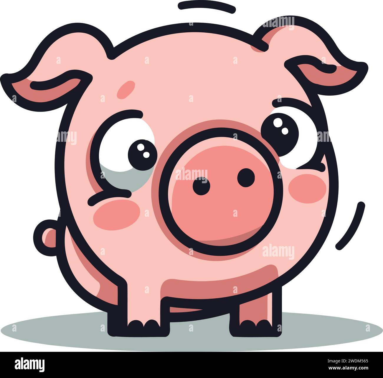 Porky pig cartoon Stock Vector Images - Alamy
