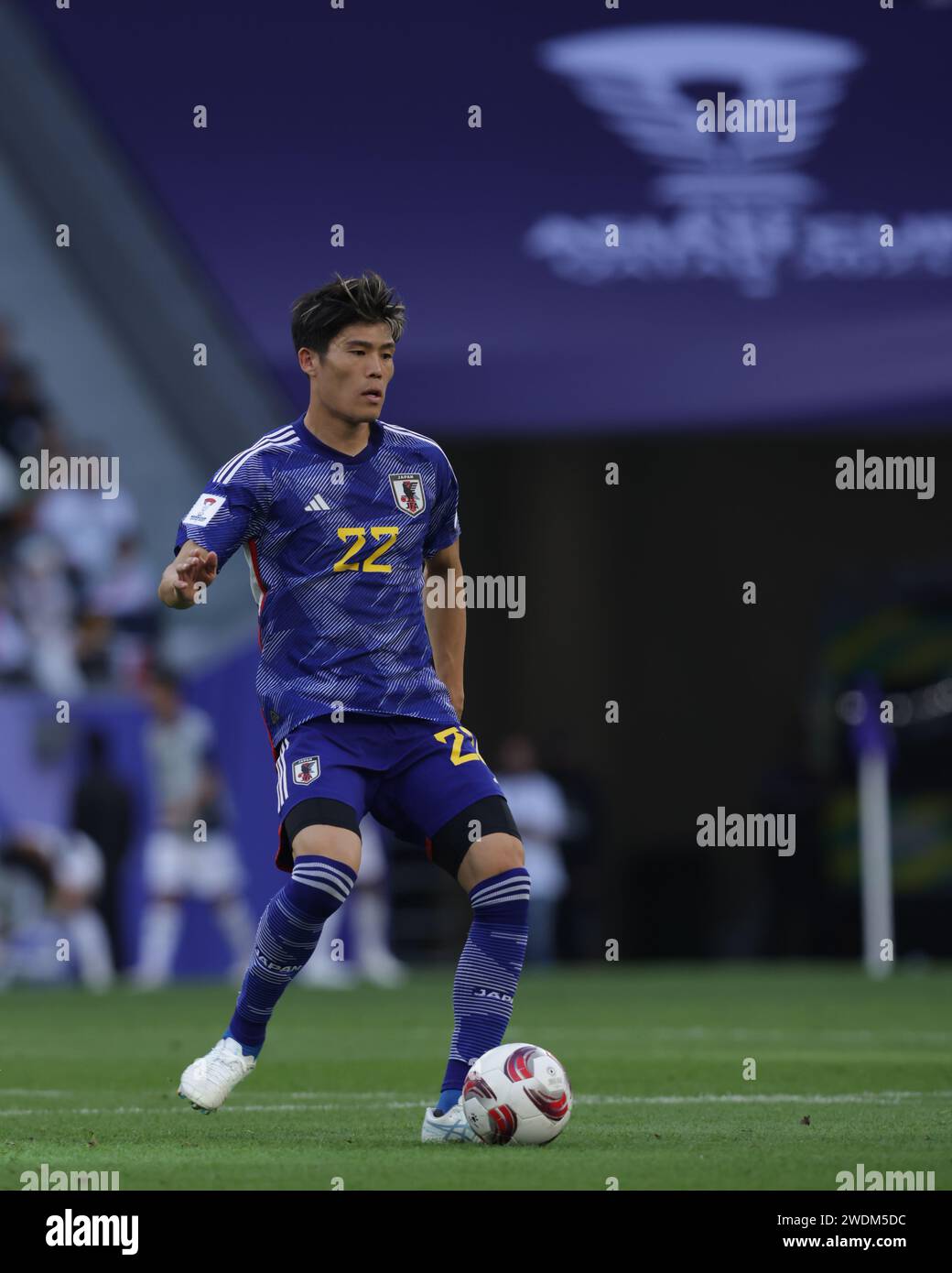 Qatar, Al Rayyan 19 January 2024 - Takehiro Tomiyasu of Japan and ...