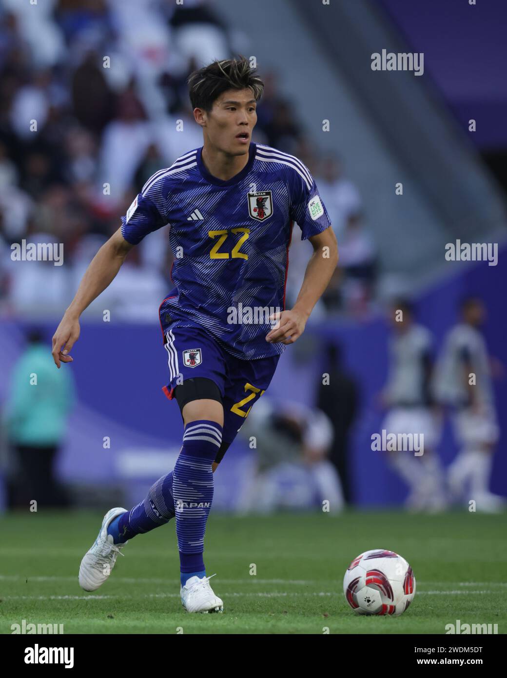 Qatar, Al Rayyan 19 January 2024 - Takehiro Tomiyasu of Japan and ...