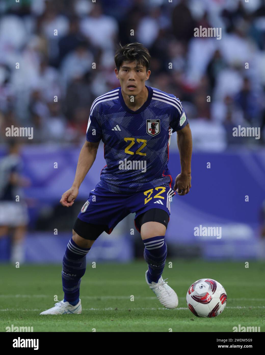 Qatar, Al Rayyan 19 January 2024 - Takehiro Tomiyasu of Japan and ...