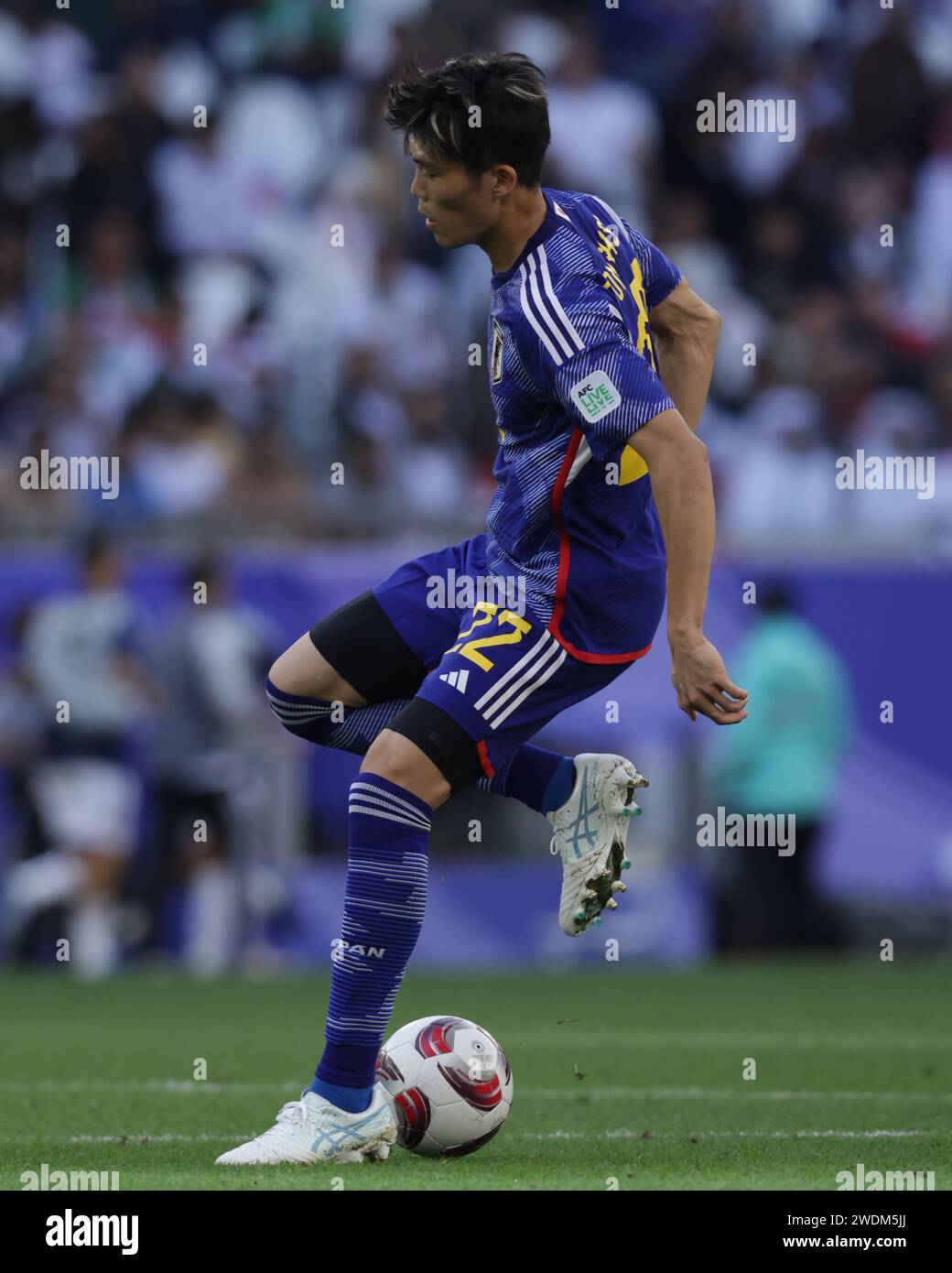 Qatar, Al Rayyan 19 January 2024 - Takehiro Tomiyasu of Japan and ...