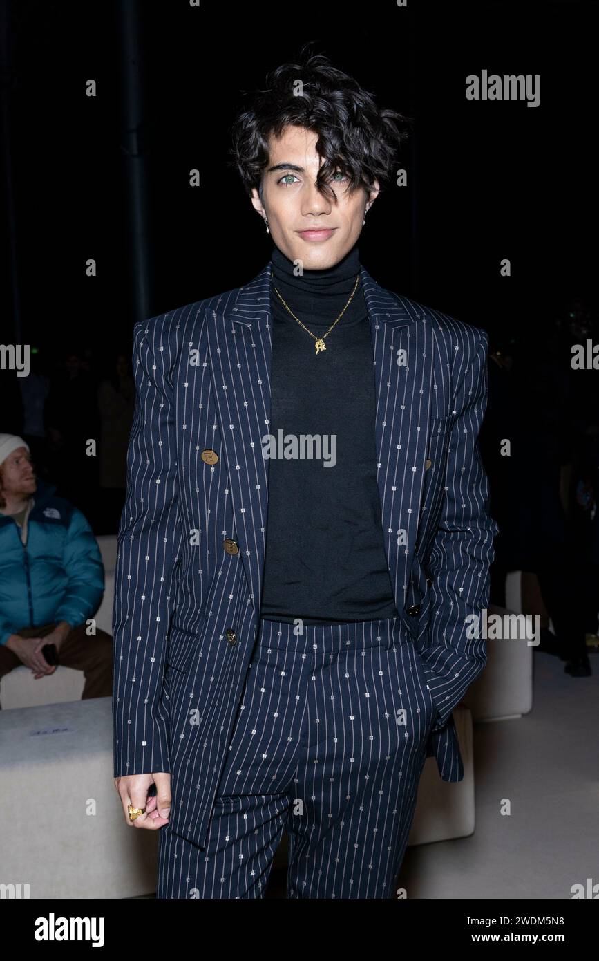 Paris, Frankreich. 20th Jan, 2024. Nic Kaufmann attends BALMAIN Homme ...