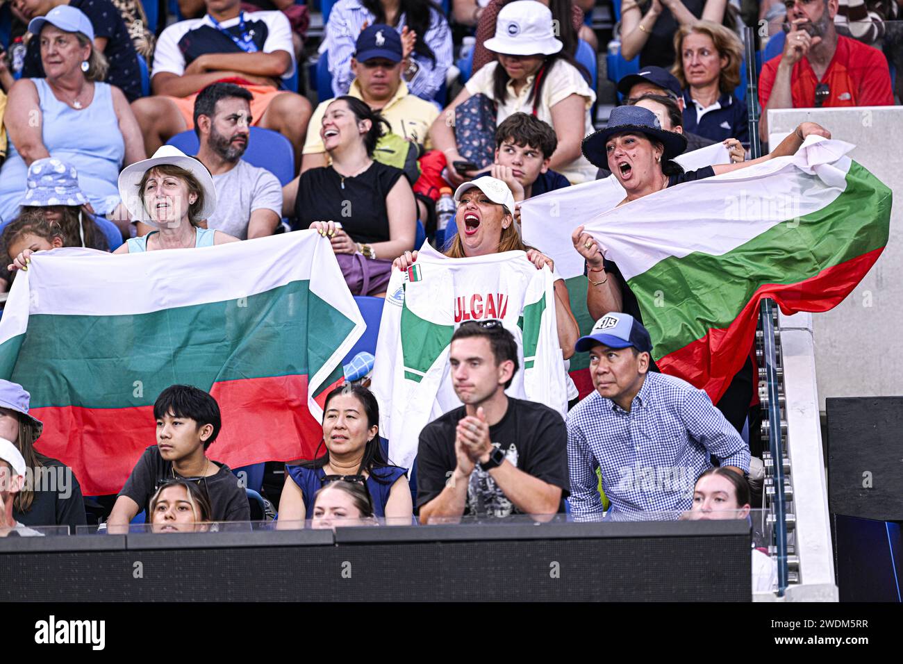 Bulgarian fans supporters of Grigor Dimitrov of Bulgaria during the ...