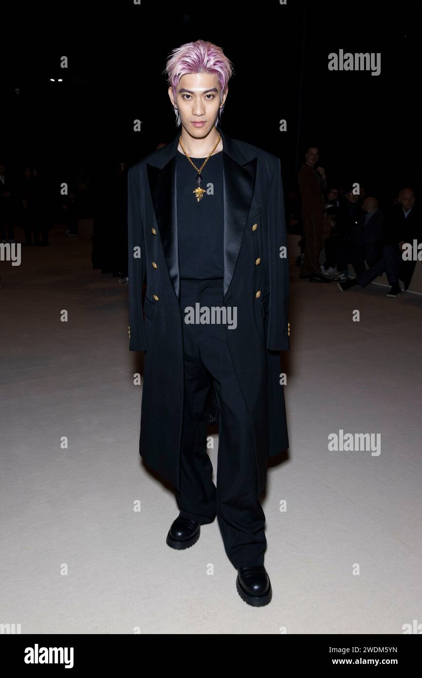 Paris, Frankreich. 20th Jan, 2024. Yamato Inoue attends BALMAIN Homme ...