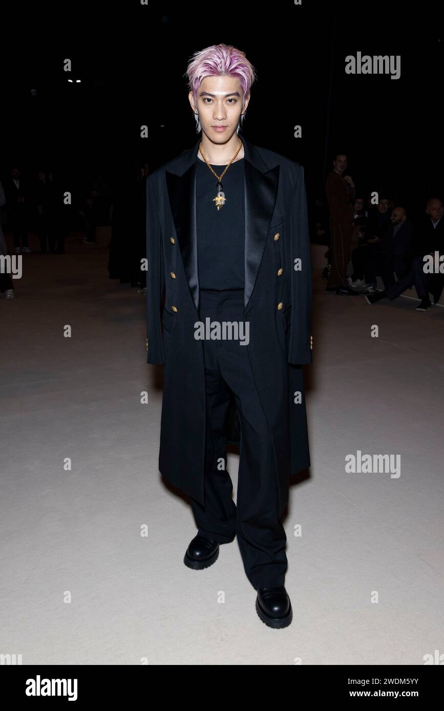 Paris, Frankreich. 20th Jan, 2024. Yamato Inoue attends BALMAIN Homme ...