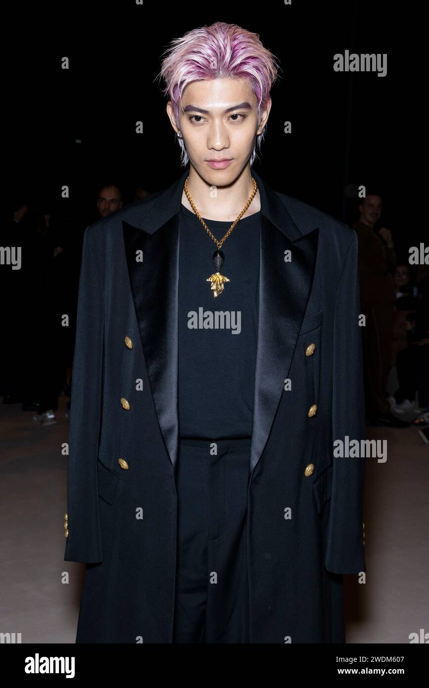 Paris, Frankreich. 20th Jan, 2024. Yamato Inoue attends BALMAIN Homme ...
