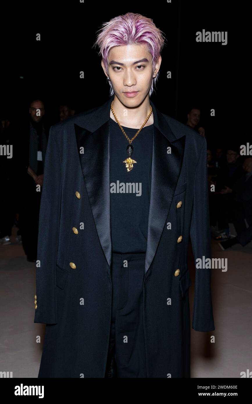 Paris, Frankreich. 20th Jan, 2024. Yamato Inoue attends BALMAIN Homme ...